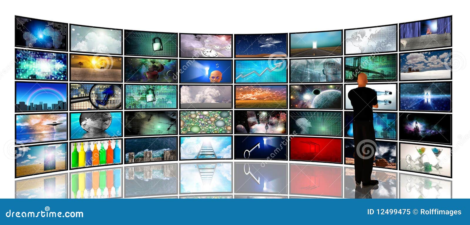 Media Screens stock illustration. Illustration of digital - 12499475