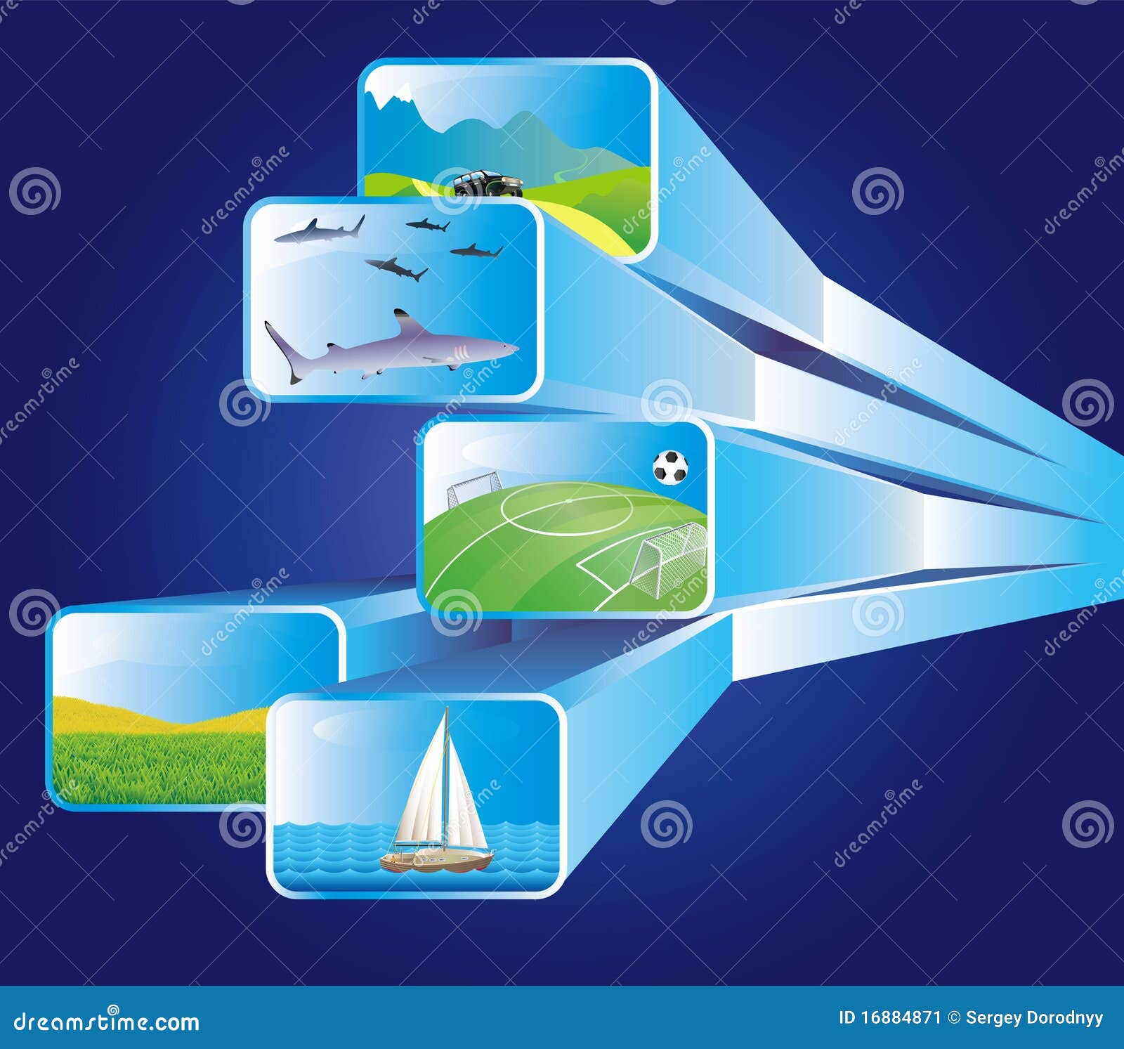 Media Screens Illustration. Stock Vector - Illustration of screen ...