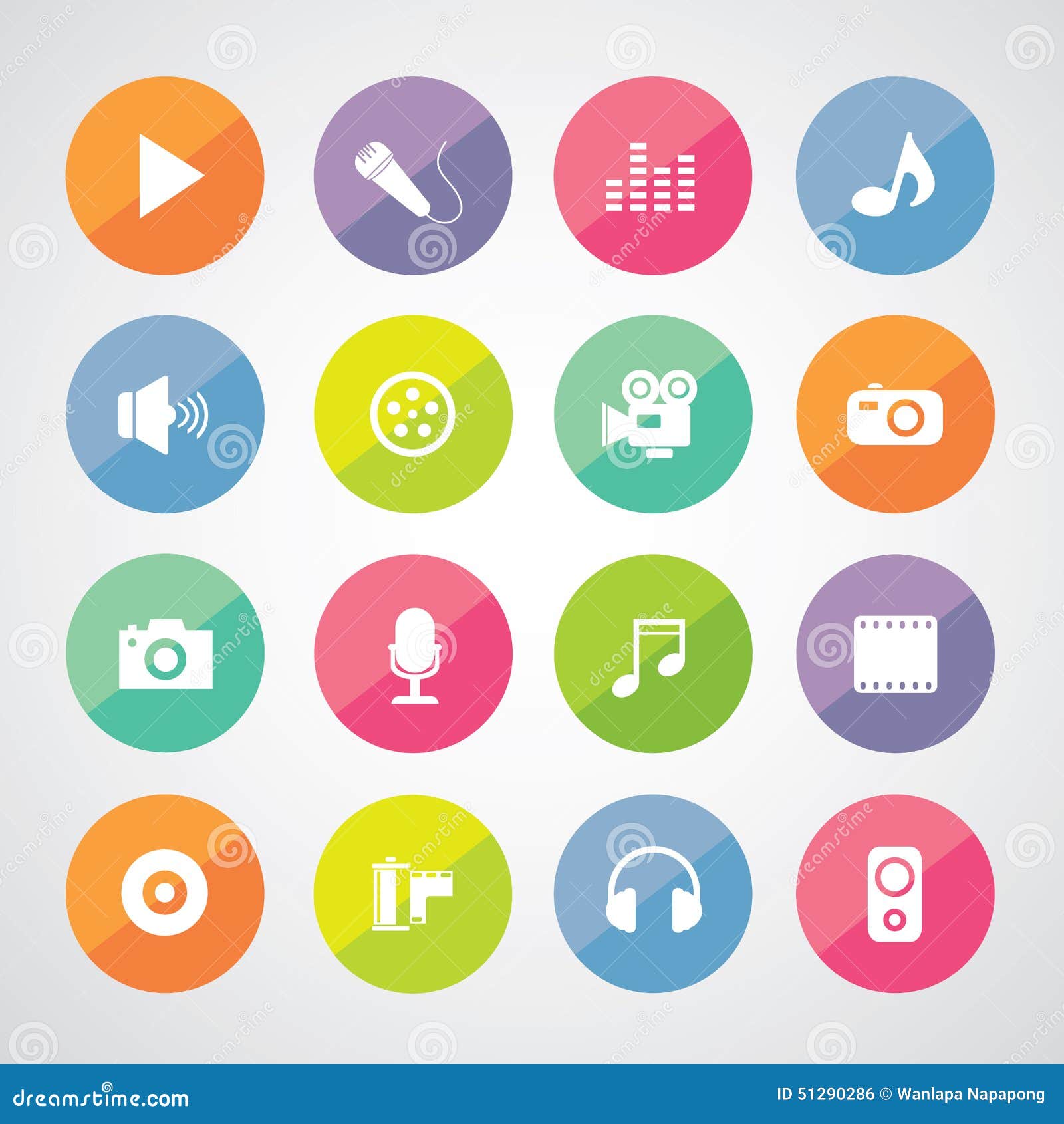 Media symbol stock vector. Illustration of play, internet - 51290286