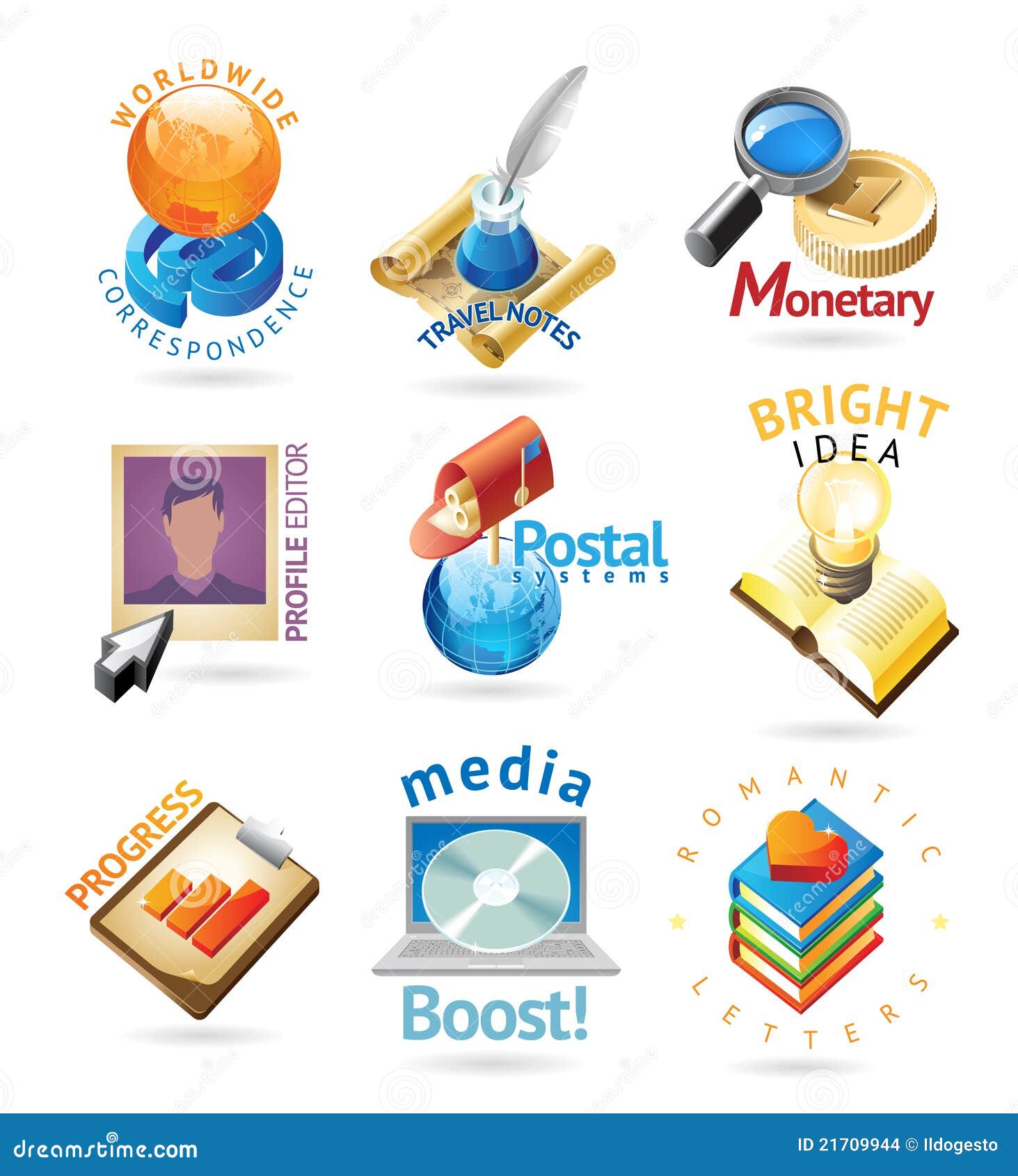 Media technology headers stock vector. Illustration of heart - 21709944