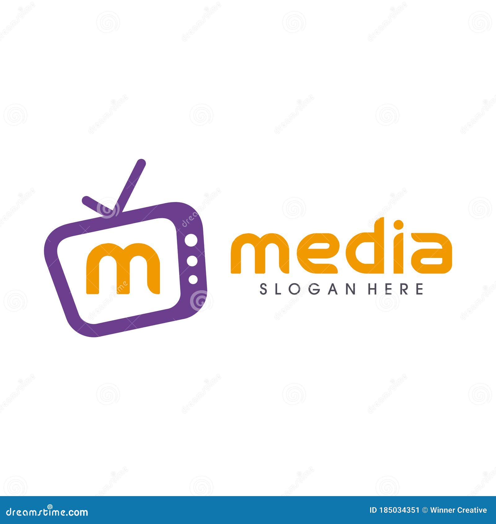 Media and Television Logo Vector Stock Vector - Illustration of graphic ...