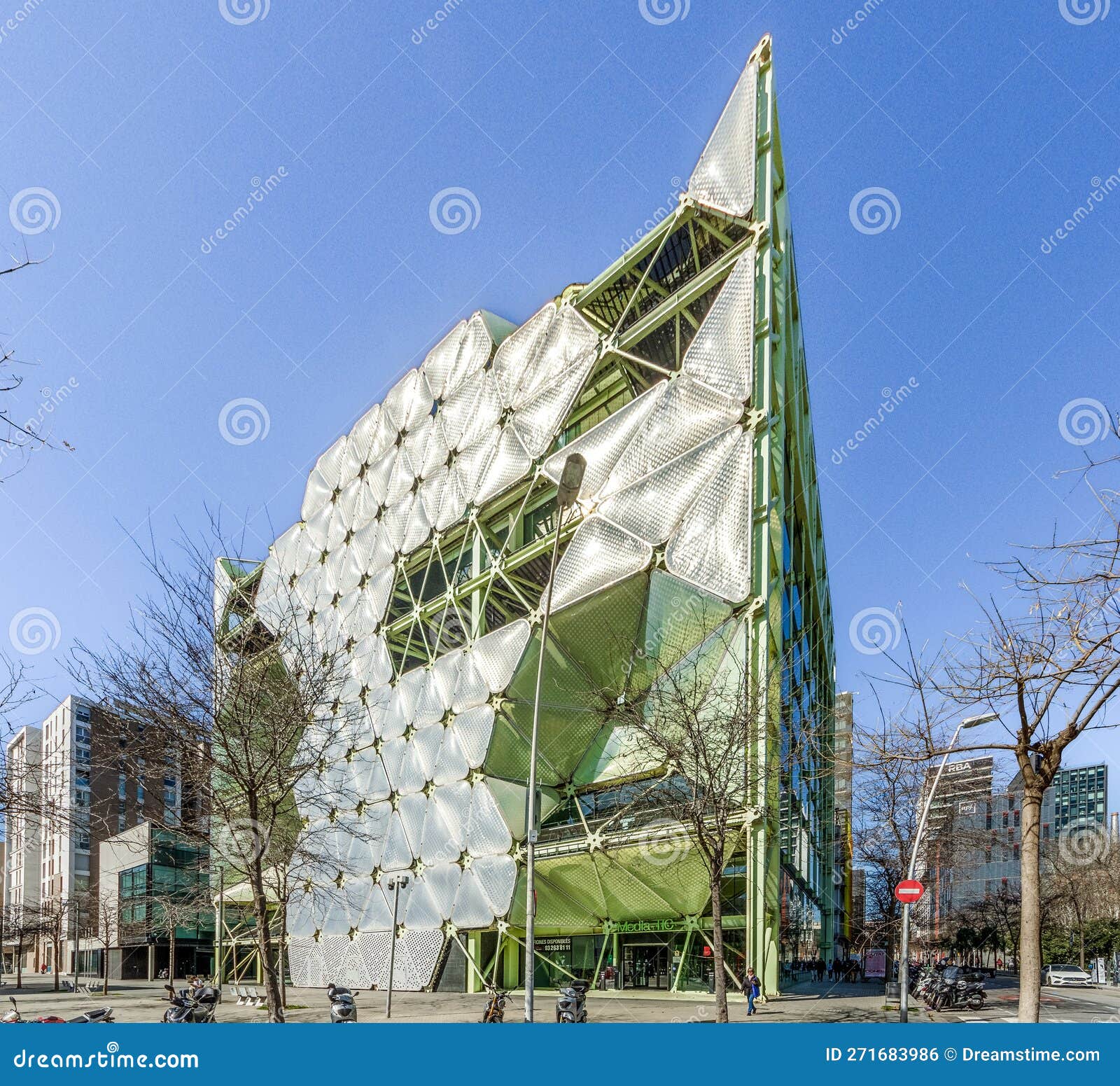 MEDIA Tic Building in Barcelona Editorial Photo - Image of city, energy ...