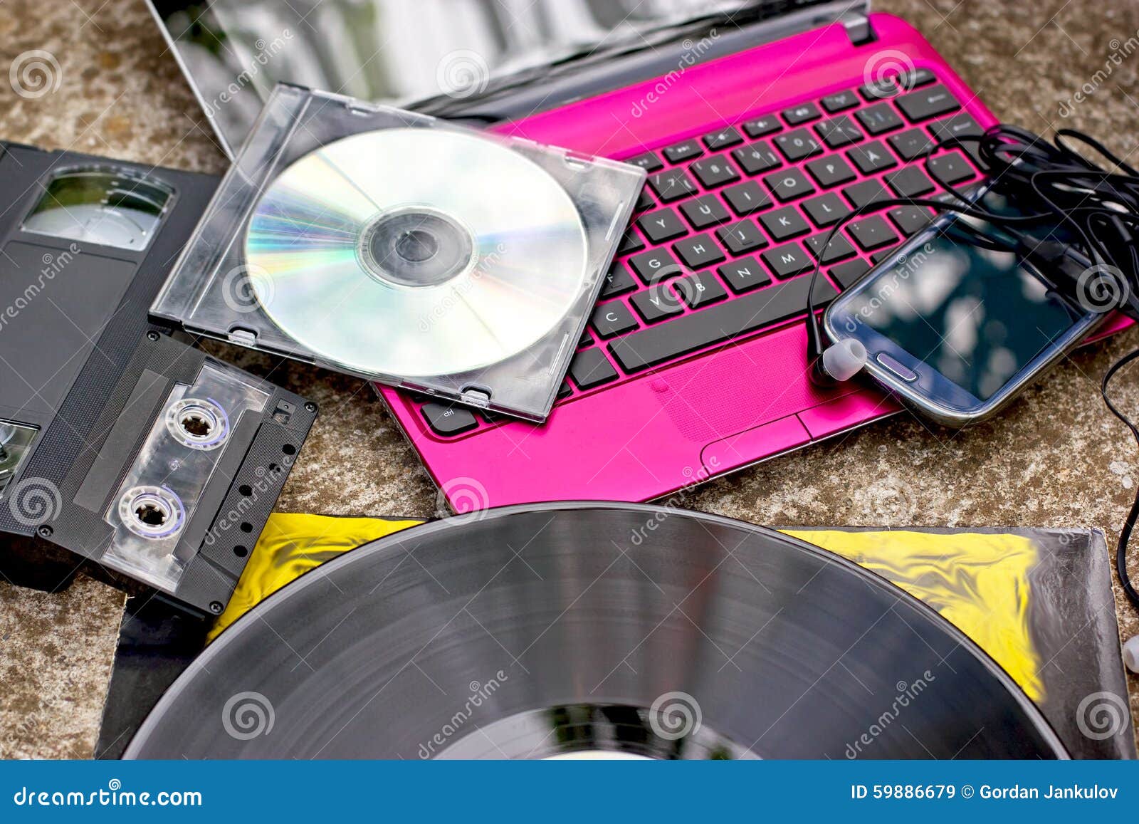The Media through Time - Past and Present (just Now) Stock Image ...