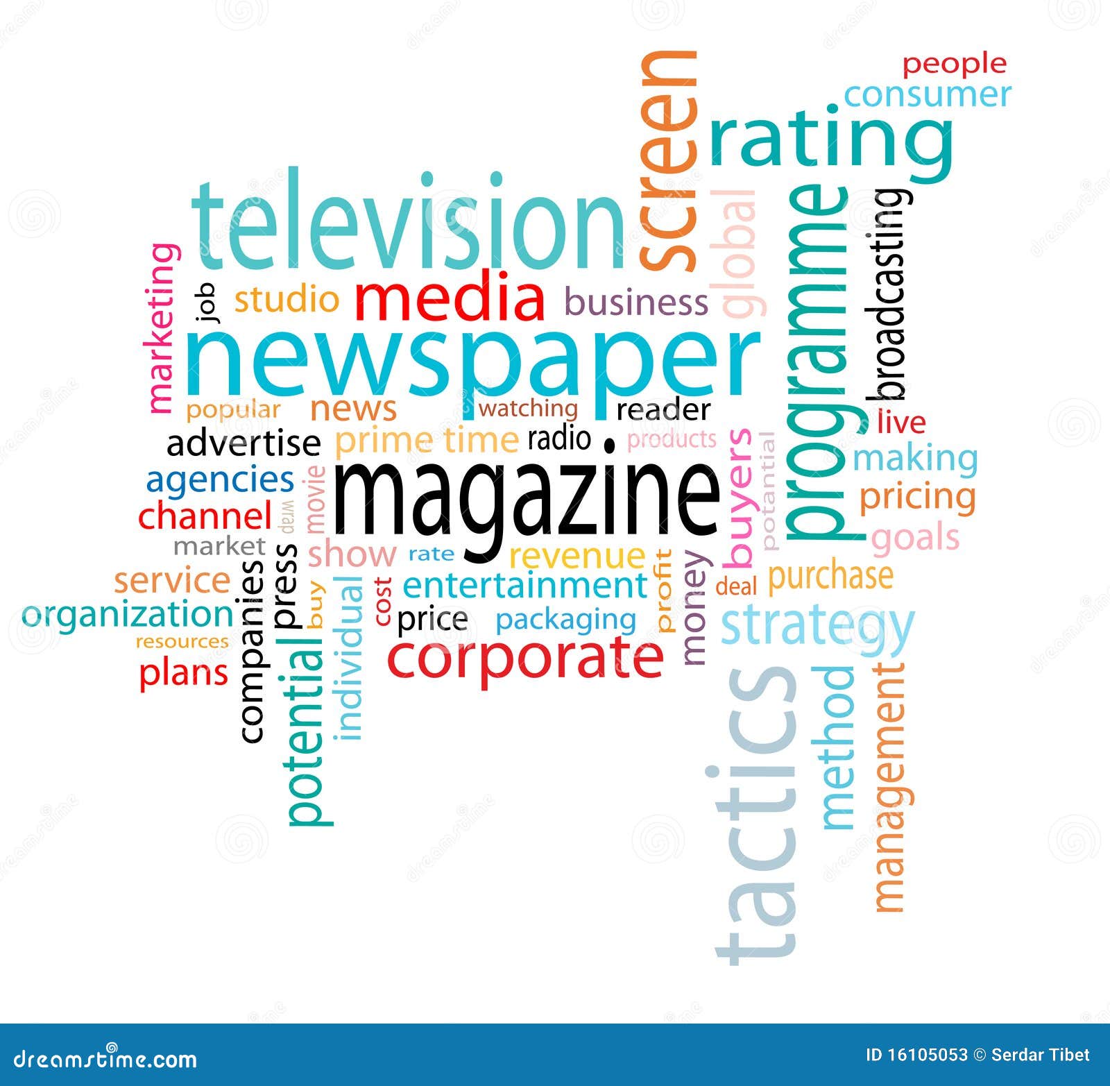 Media word cloud stock illustration. Illustration of style - 16105053