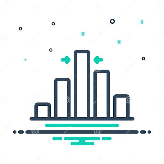 Mix Icon for Median, Midpoint and Center Stock Vector - Illustration of ...