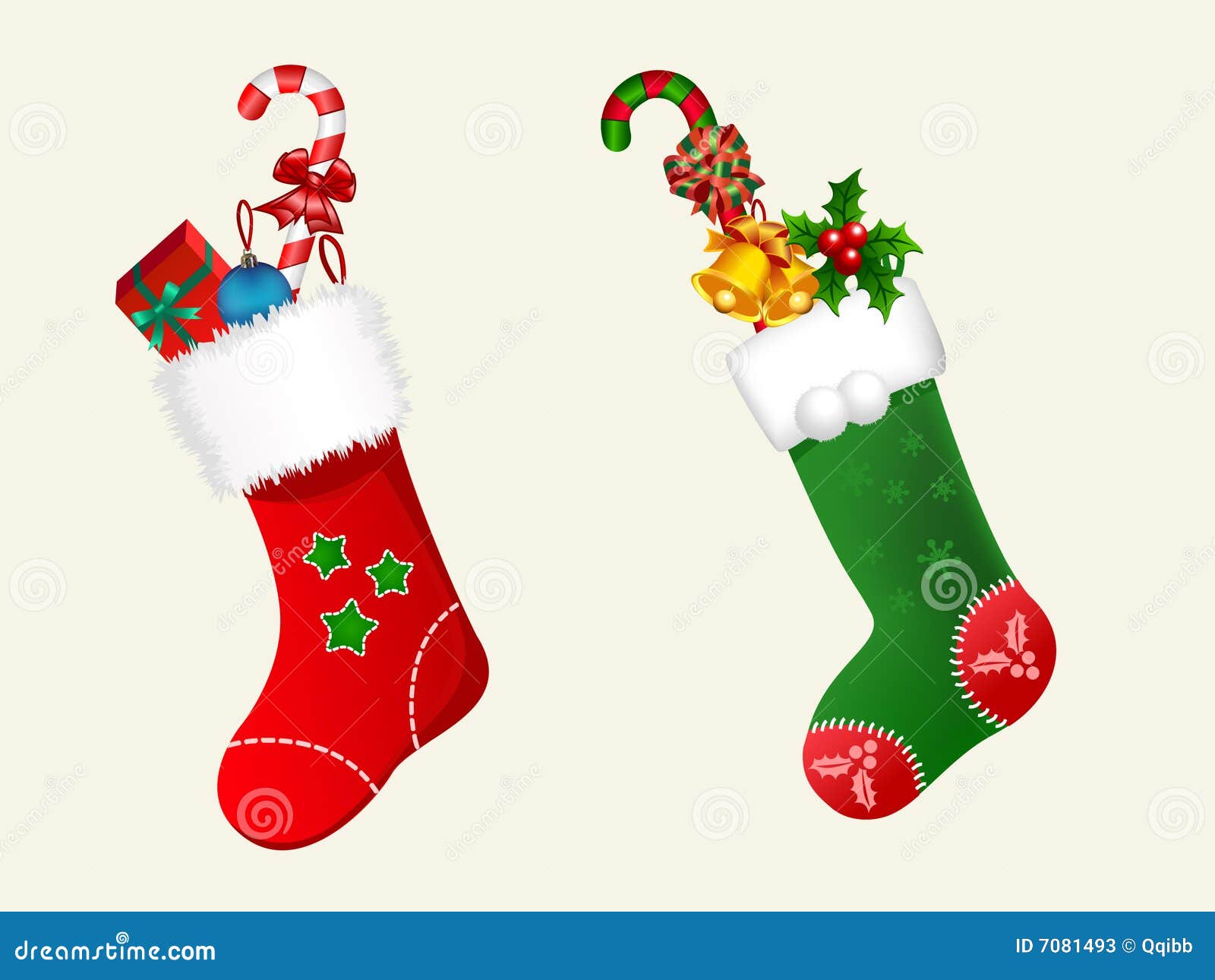 Medias de la Navidad ilustración del vector. Ilustración de colgante ...