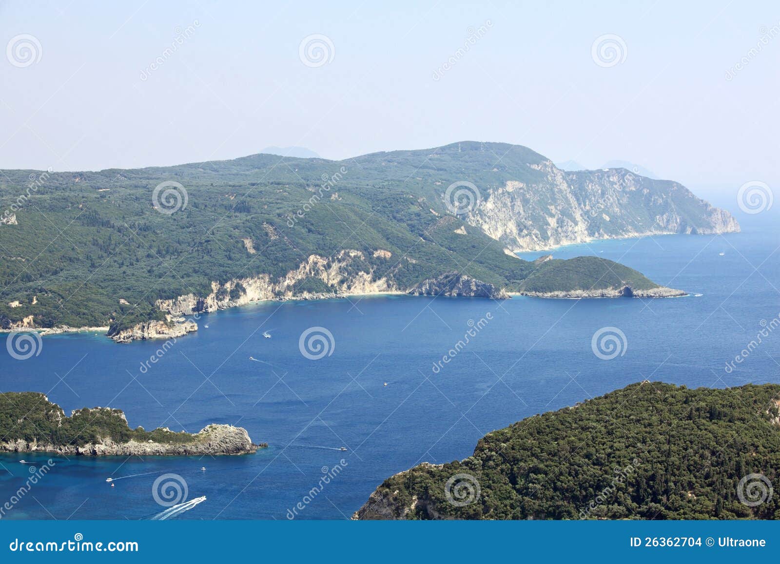 Mediaterranean Landscape. Corfu Island, Greece. Stock Photo - Image of ...