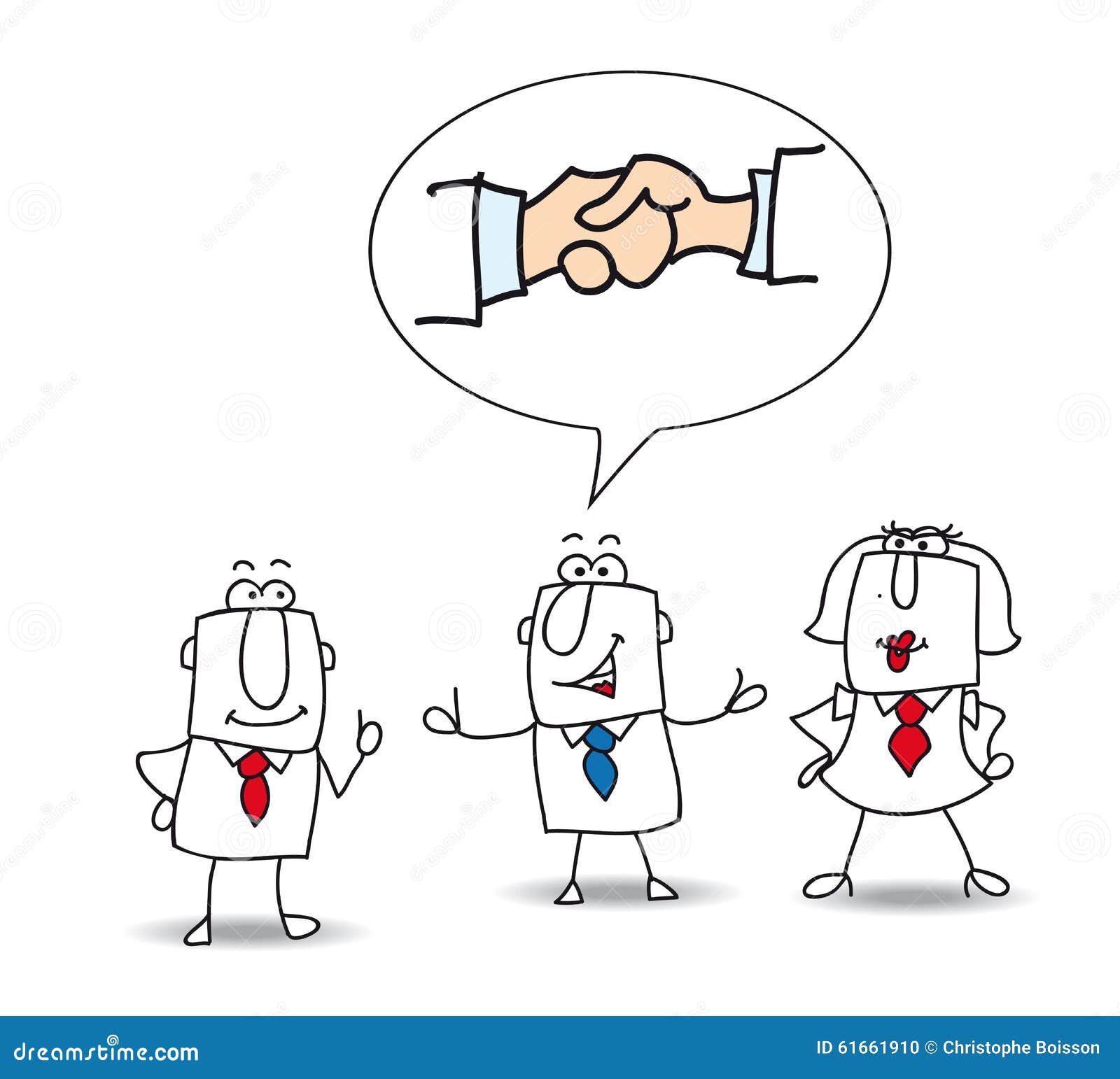 Karen And The Team Building Cartoon Vector | CartoonDealer.com #58394019