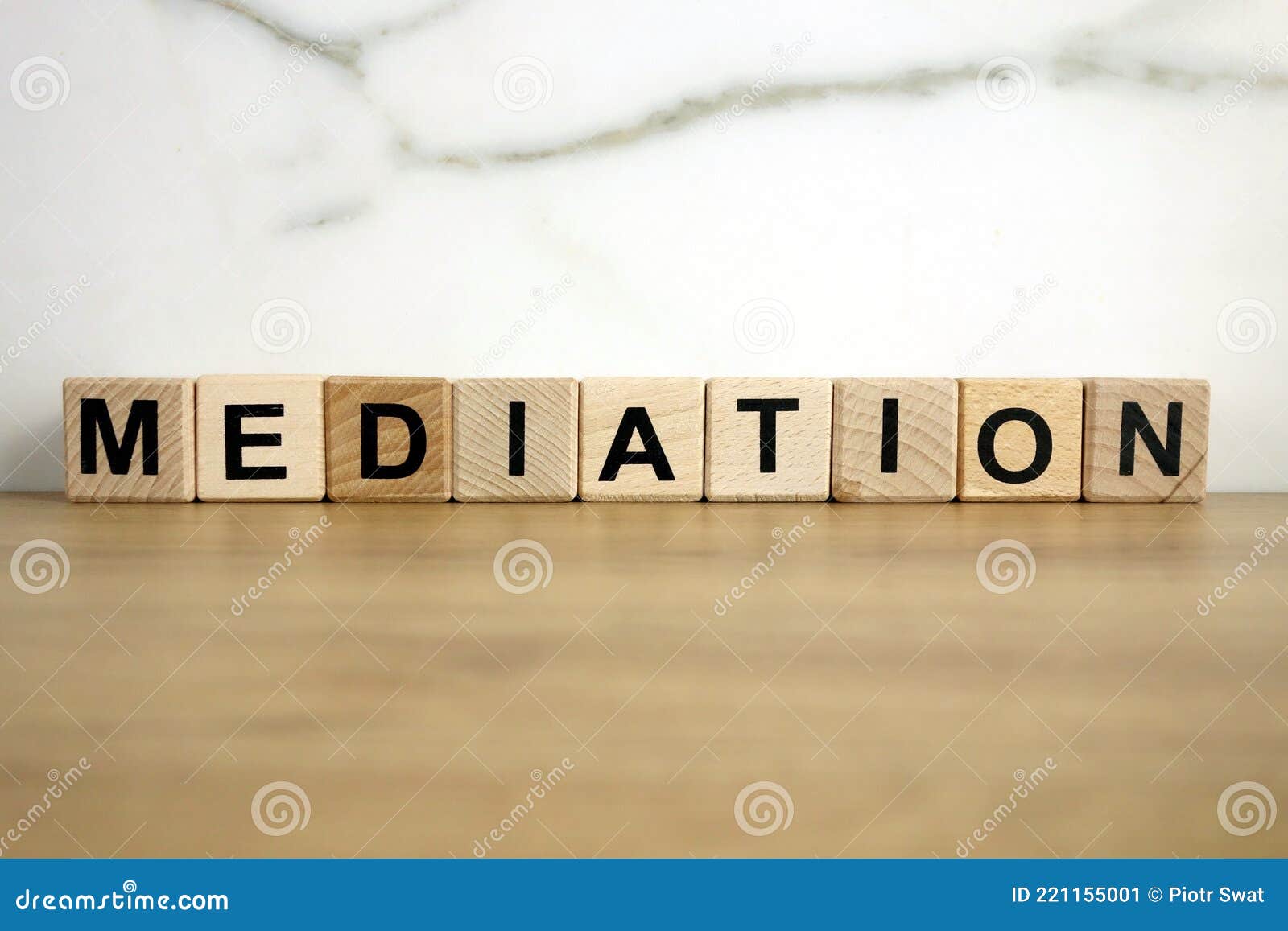 Mediation Word from Wooden Blocks Stock Image - Image of brokerage ...