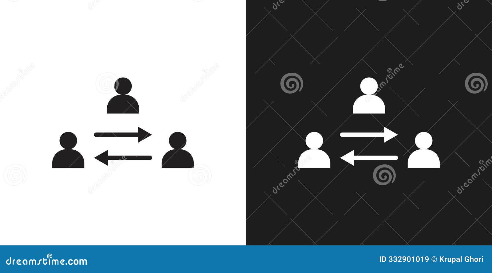 Mediator Icon Logo Set Vector Stock Vector - Illustration of third ...