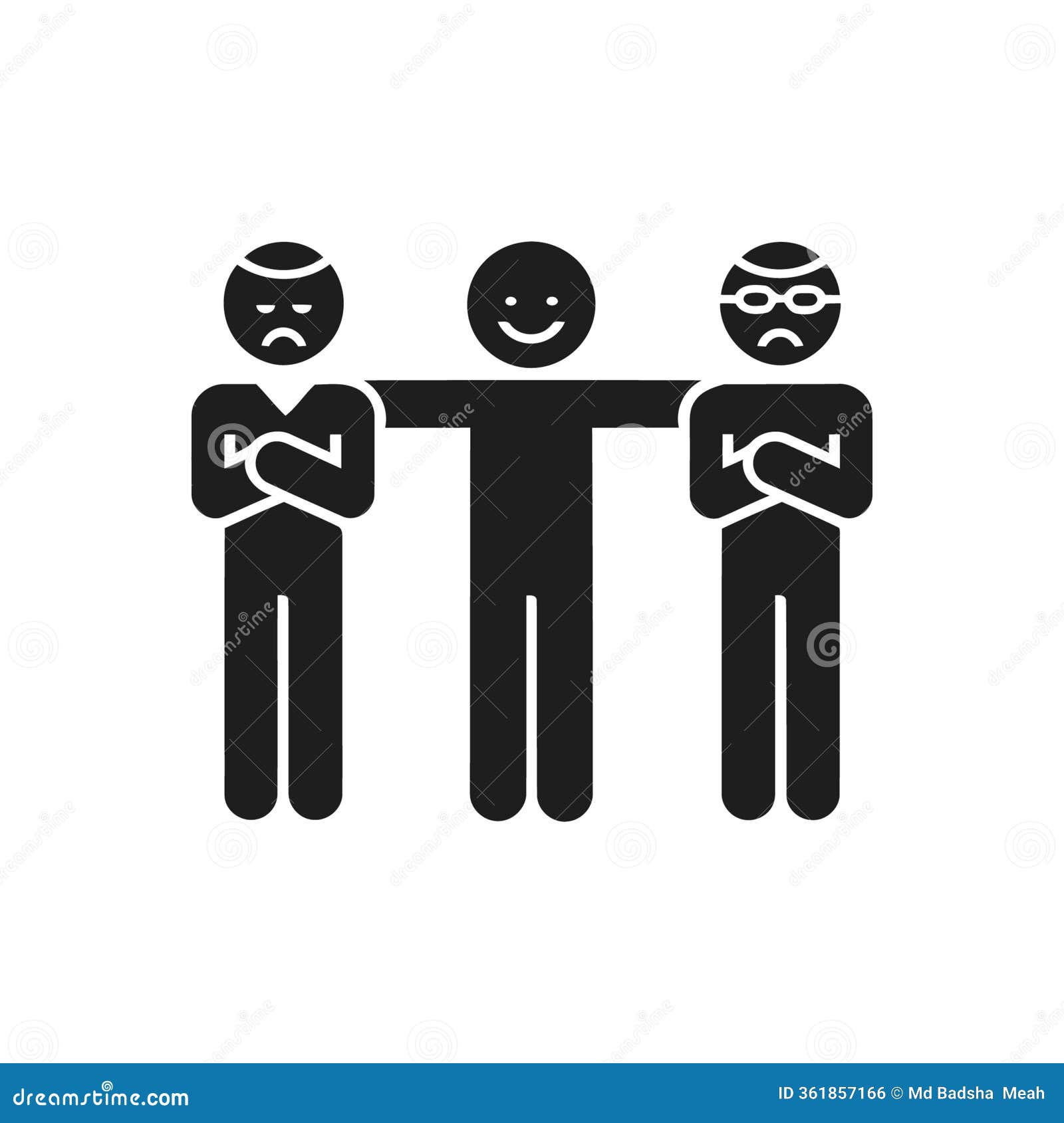 Resolving Conflict Landing Page Template. Business Man And Woman ...