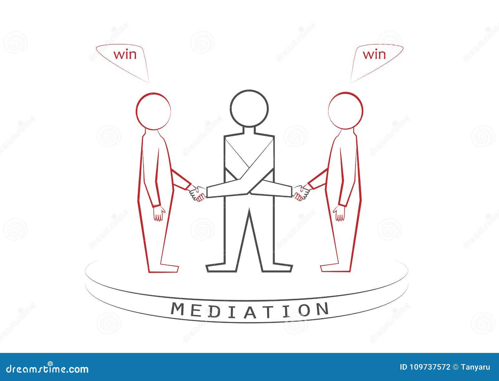 Two Persons Arguing Or Fighting , Vector Cartoon Stick Figure ...