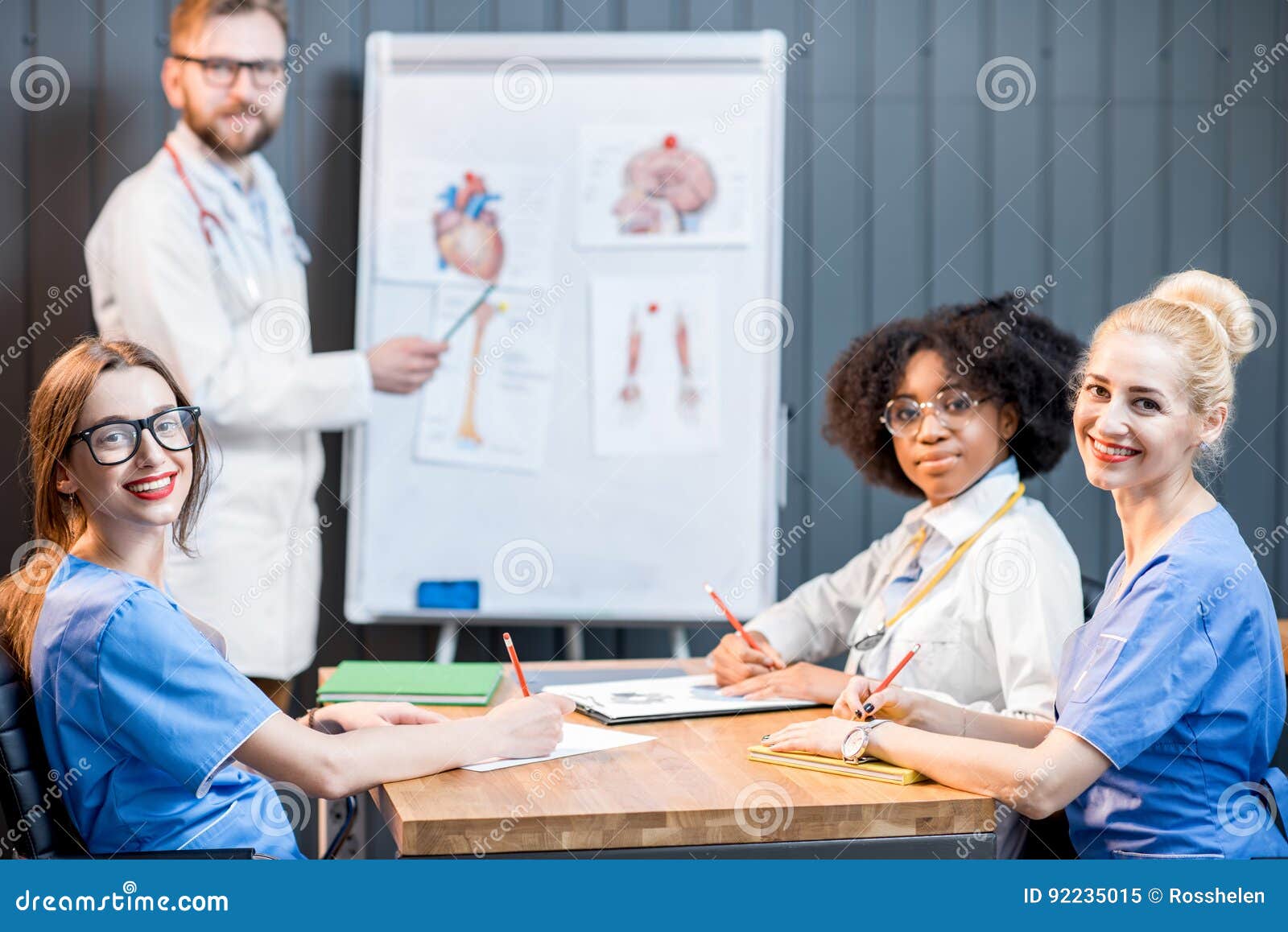 Medic conference indoors stock image. Image of american - 92235015