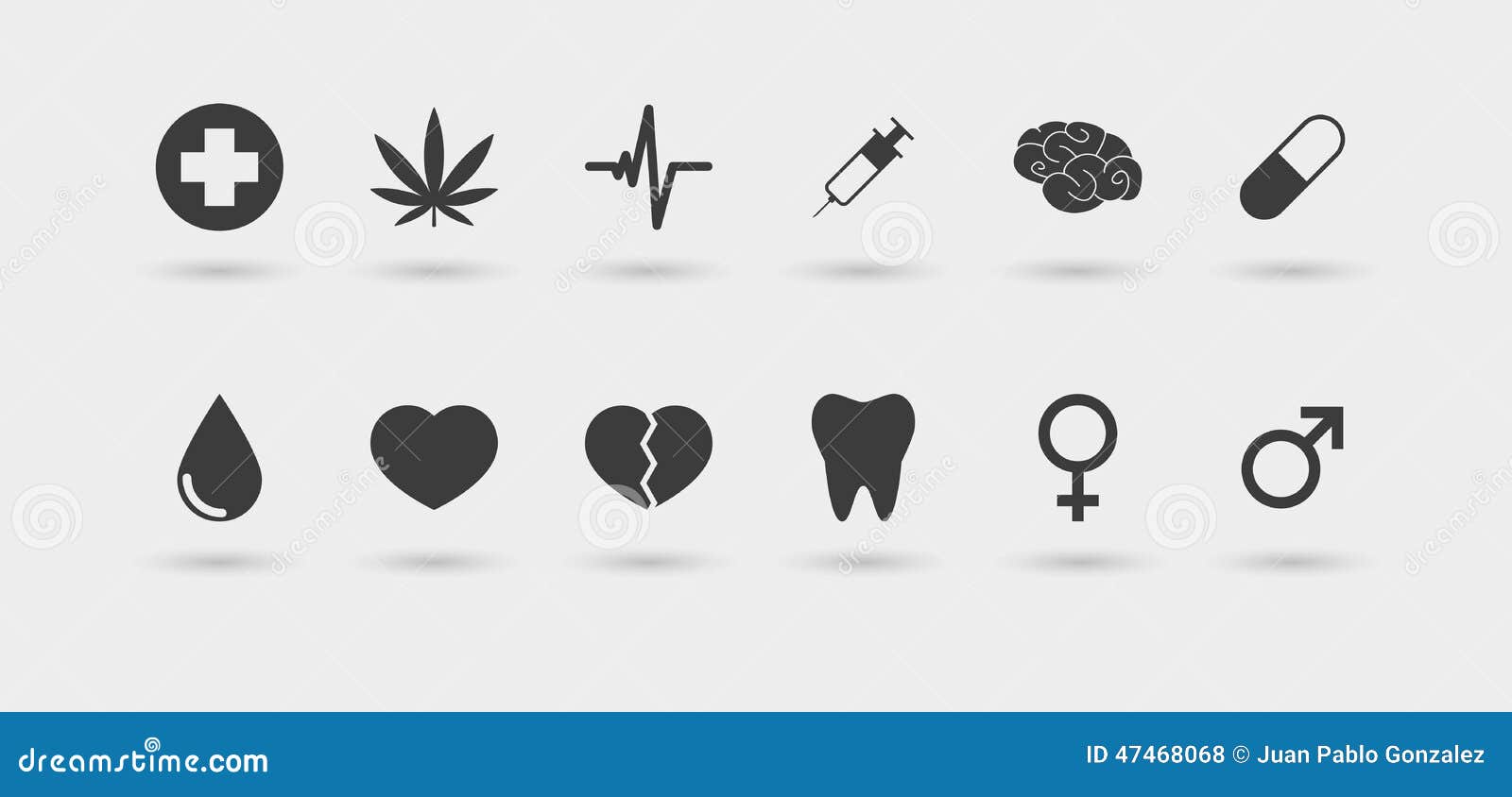 Medic icon set stock illustration. Illustration of object - 47468068