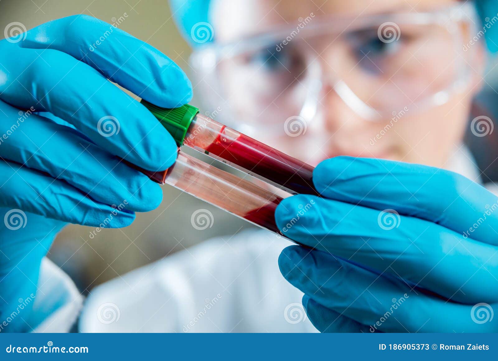 Medic Staff at Work in the Laboratory. Background. Stock Image - Image ...