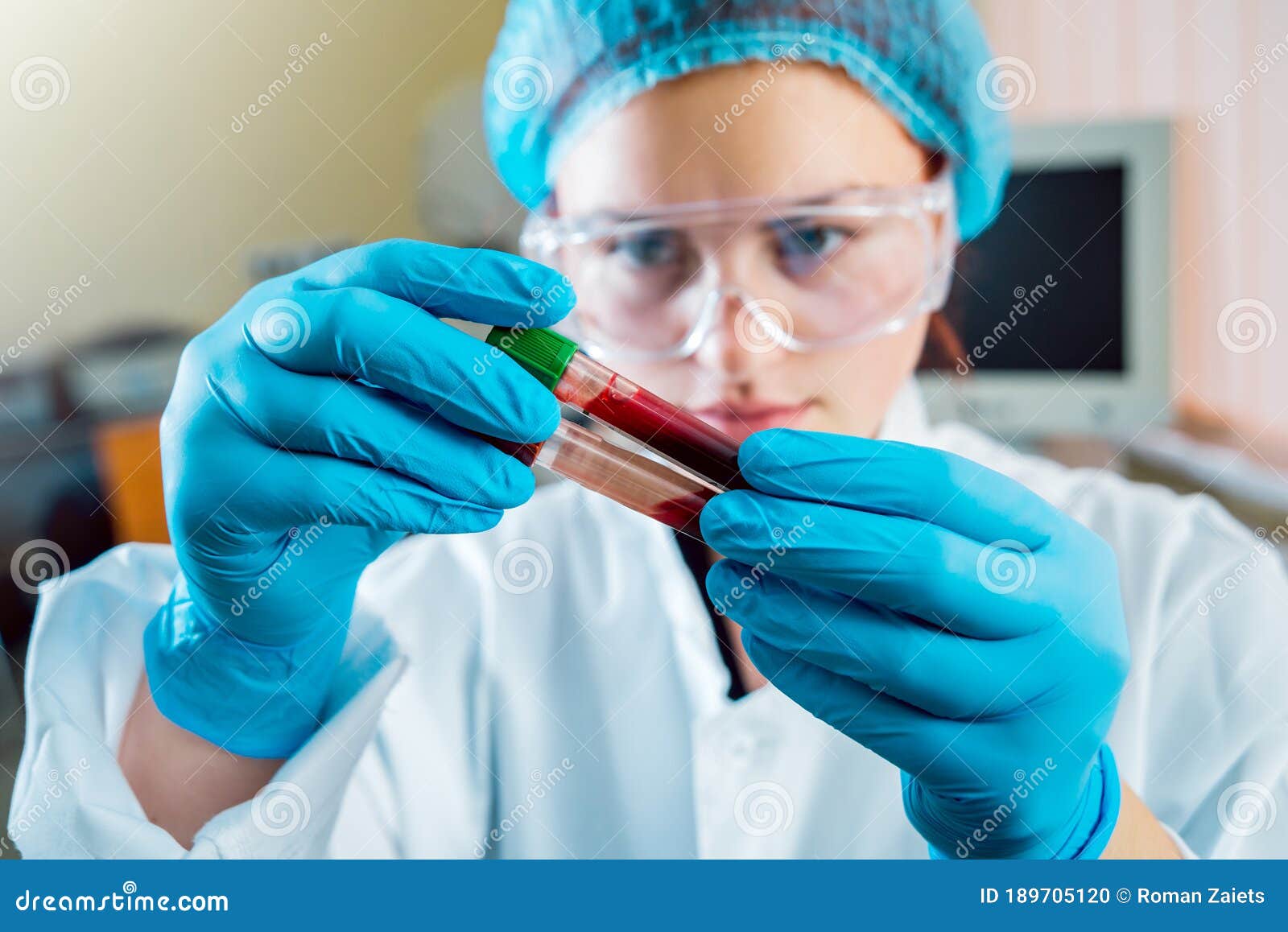 Medic Staff at Work in the Laboratory. Background. Stock Photo - Image ...
