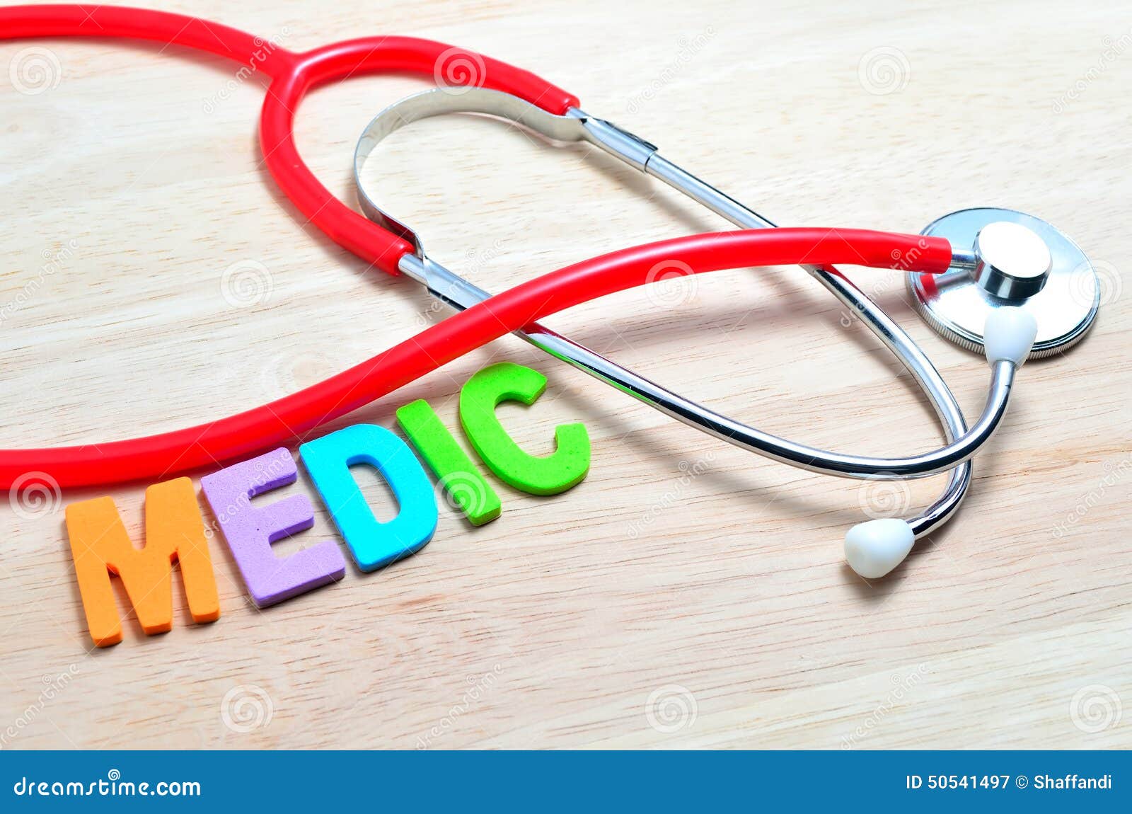 Medic and stethoscope stock image. Image of hospital - 50541497