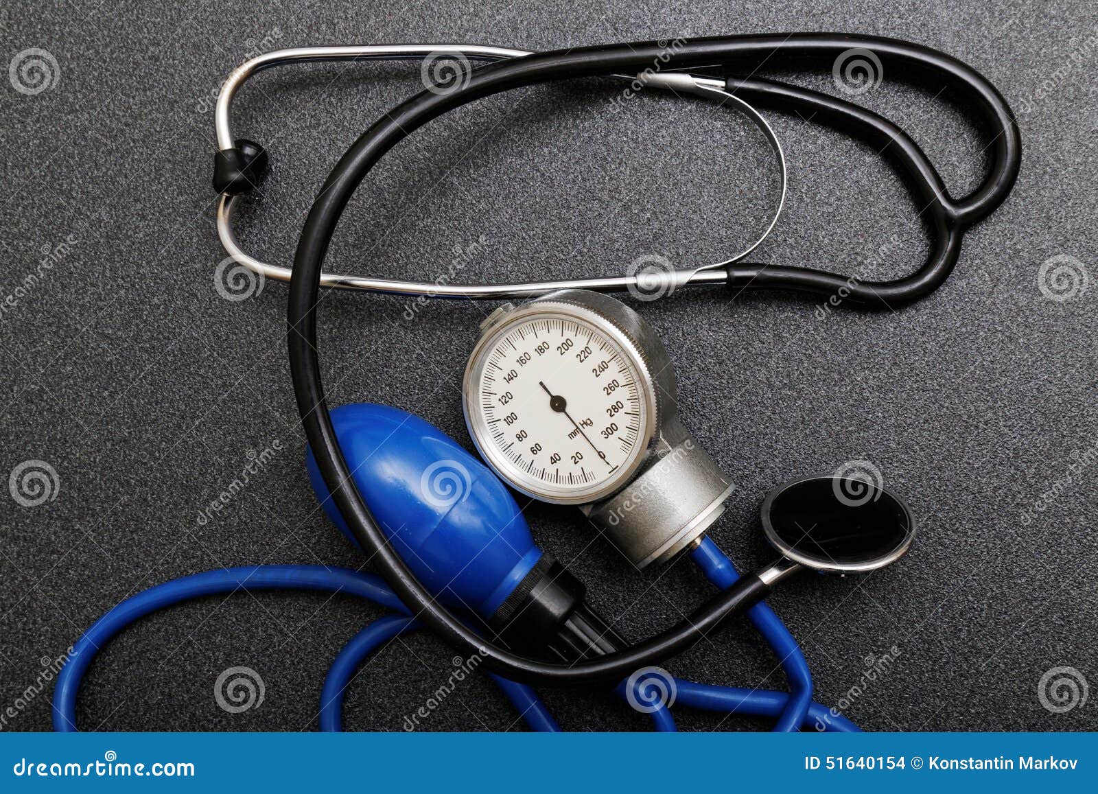 Medic Tools - Stethoscope and Tonometer Stock Photo - Image of ...