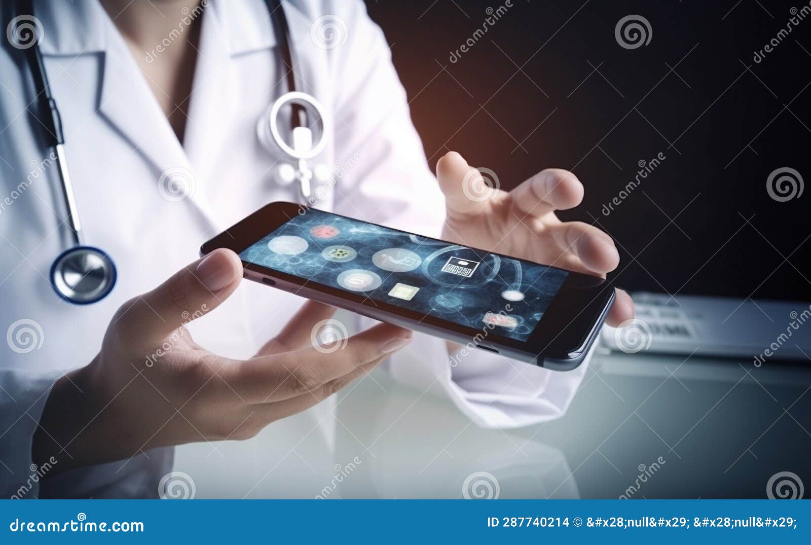 Medical Abstract Background Medical Digital Symbol Graphic. Generative ...