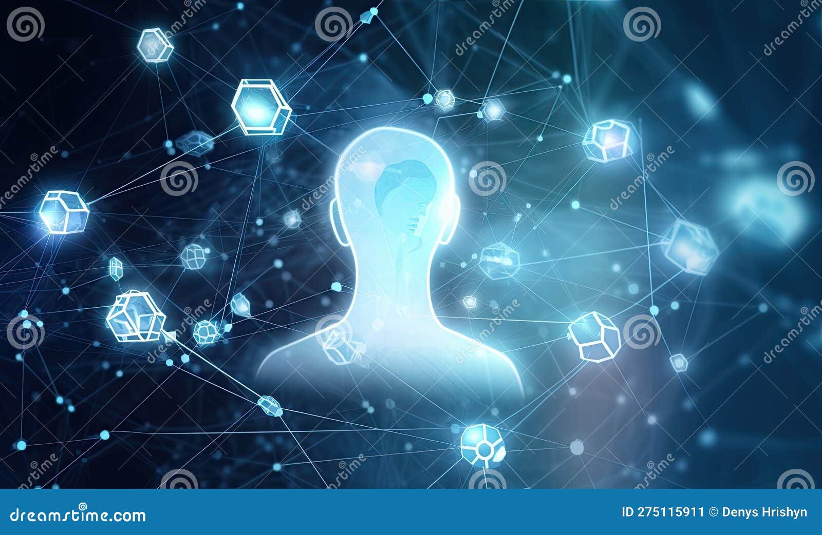 Medical Abstract Elements on Healthcare Networking Background Creating ...