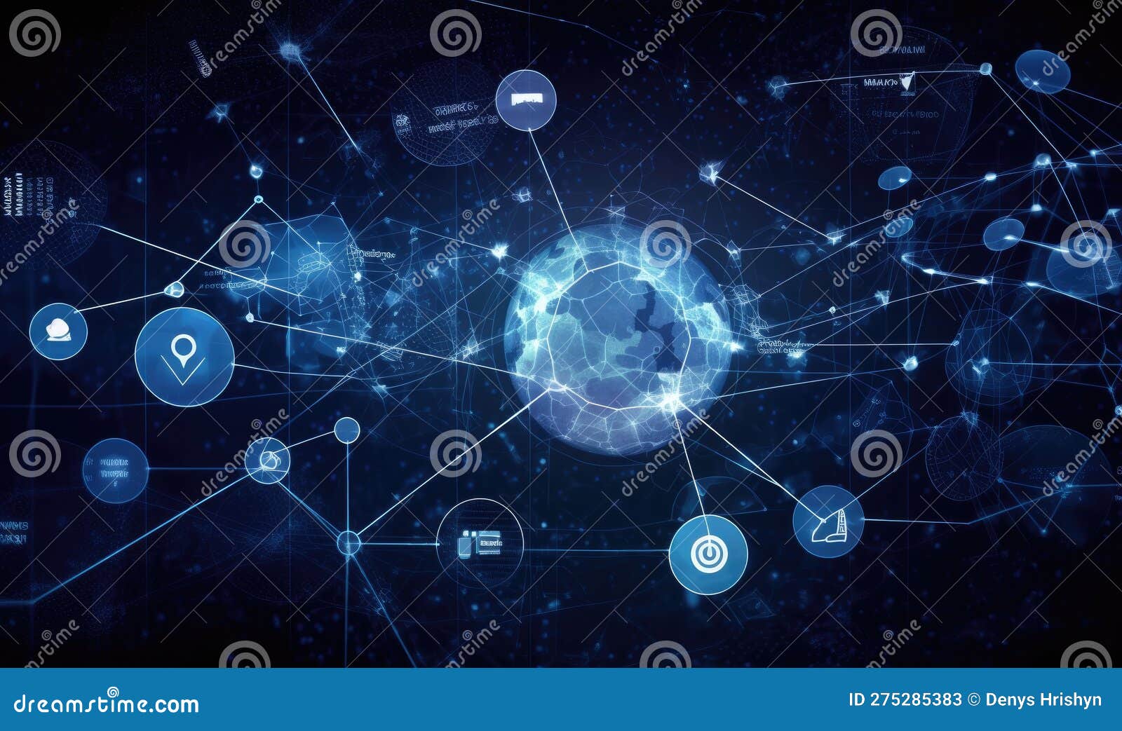 Medical Abstract in Healthcare Networking Background Creating Using ...