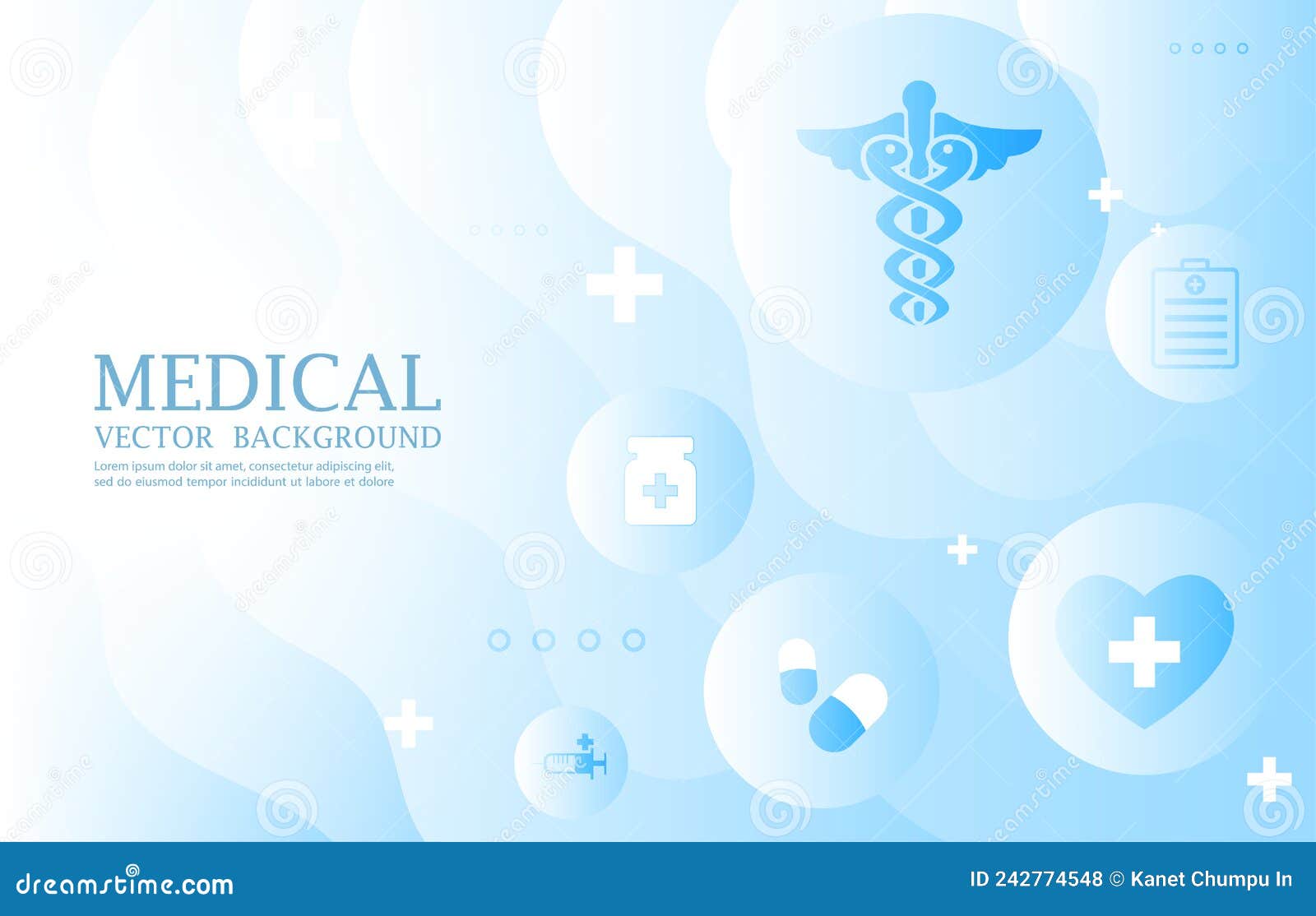 Medical Vector Blue Color Gradient Wallpaper Stock Illustration ...