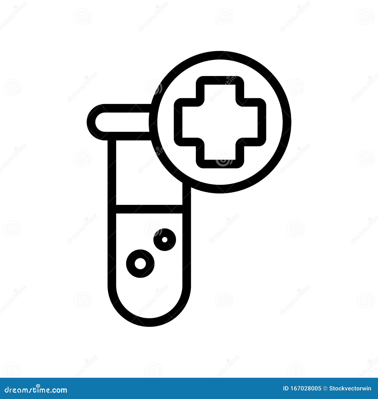 Medical Analysis Icon Vector Isolated Contour Symbol Illustration