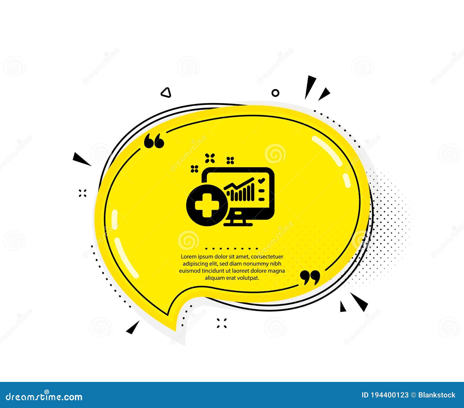 Medical Analytics Icon. Hospital Statistics Sign. Vector Stock Vector ...