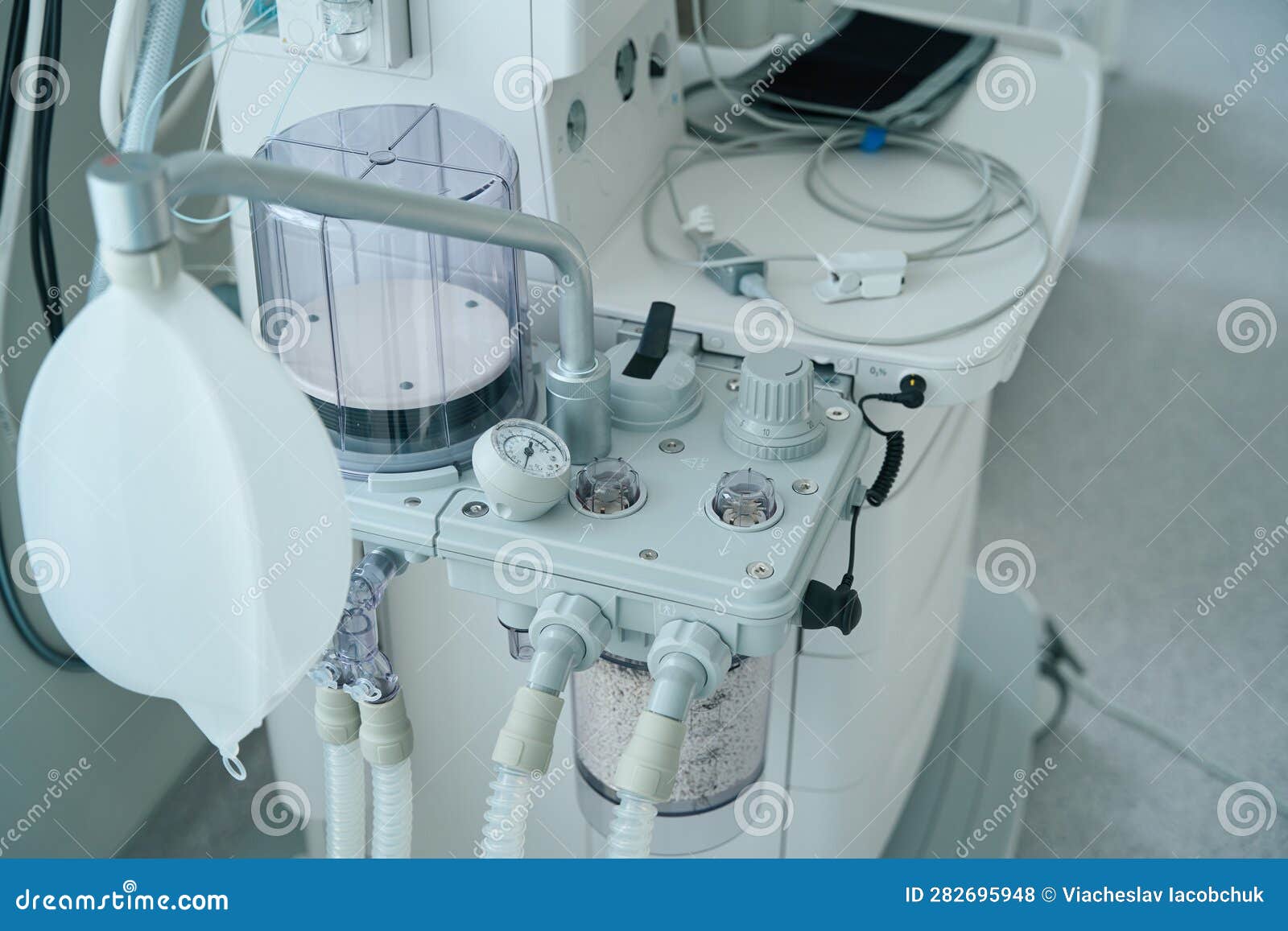 Medical Anesthesia Machine in the Operating Room Stock Photo - Image of ...