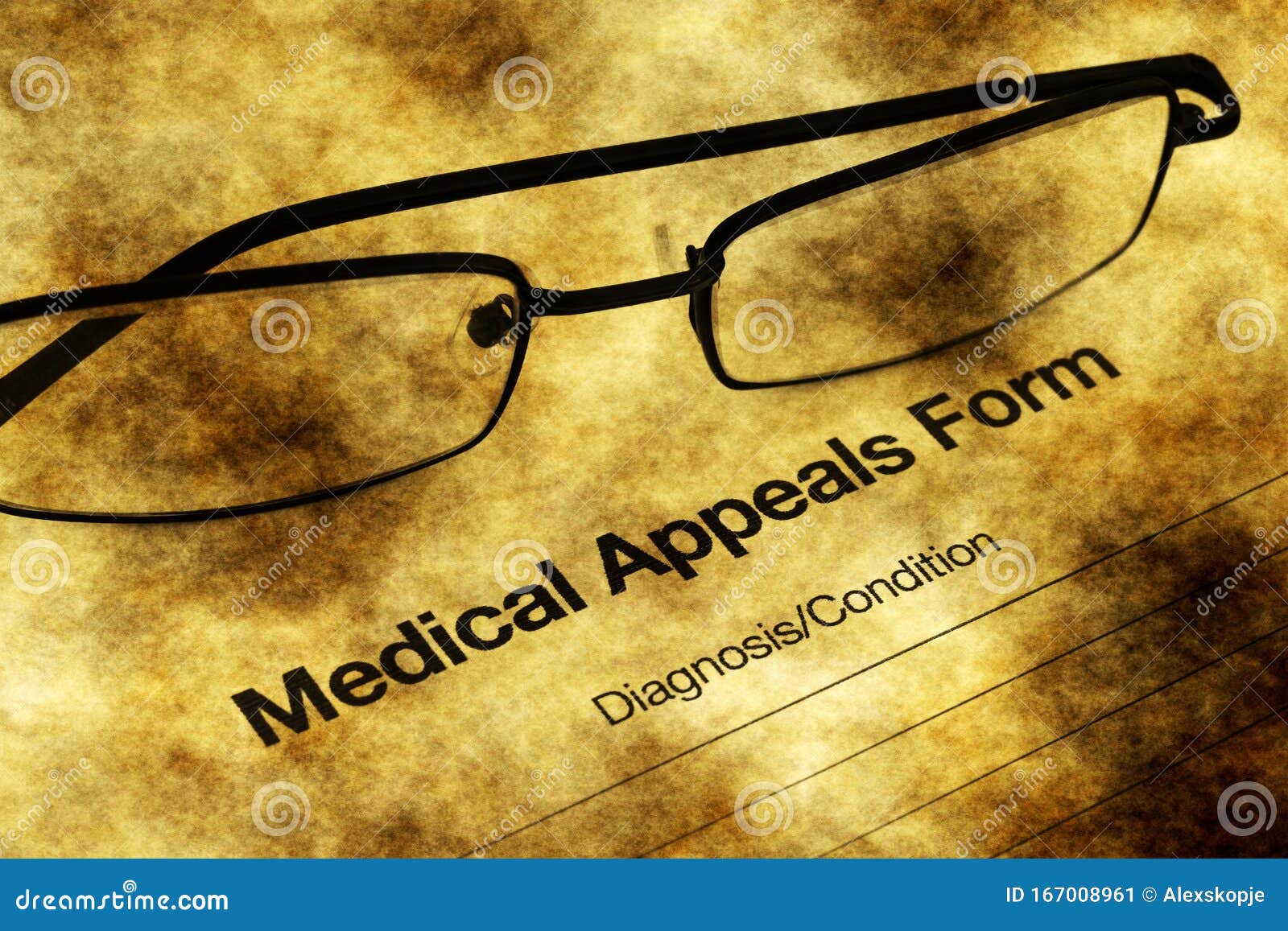 Medical Appeals Form Grunge Concept Stock Image - Image of healthy ...