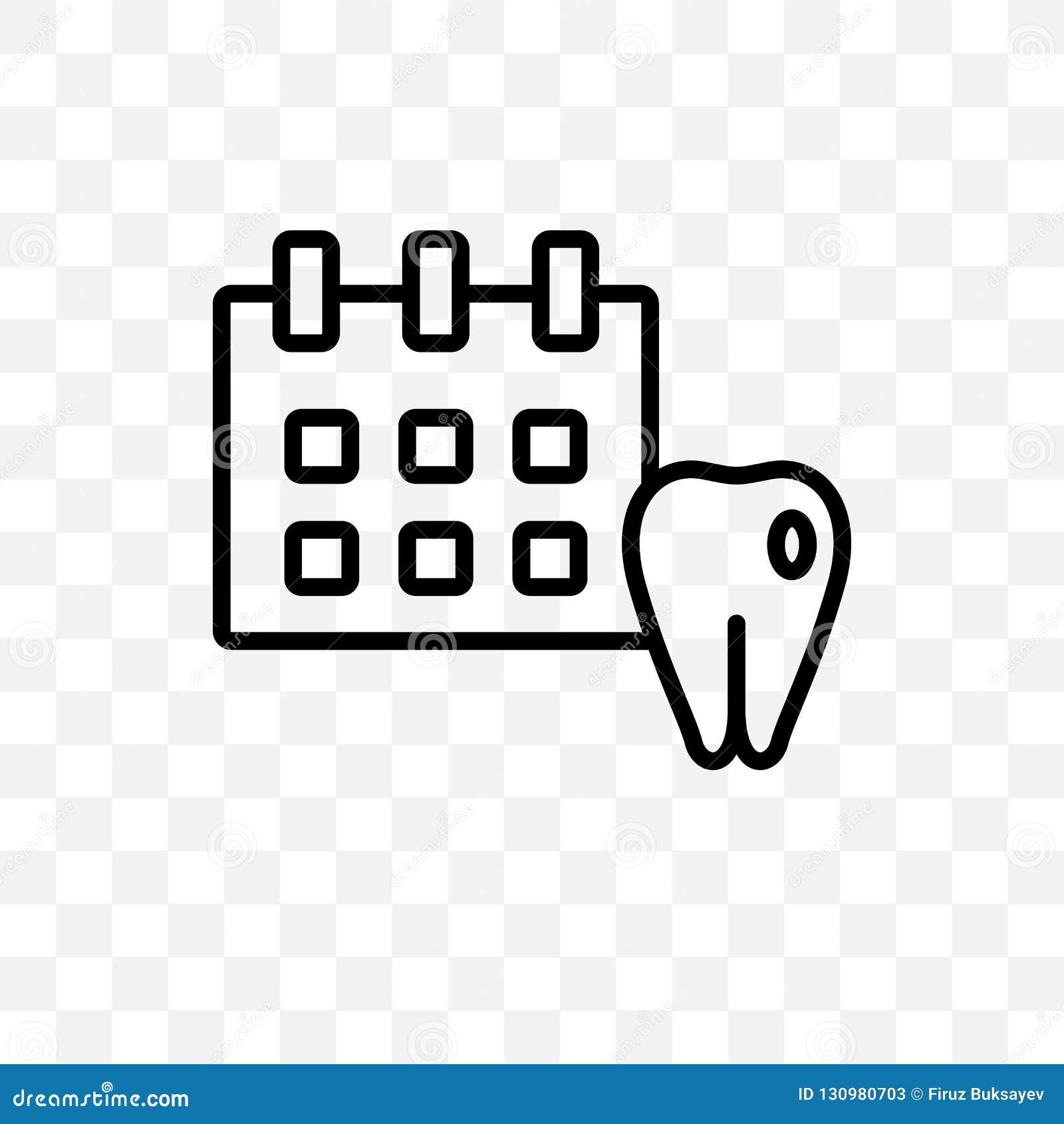 Medical Appointment Vector Linear Icon Isolated on Transparent ...