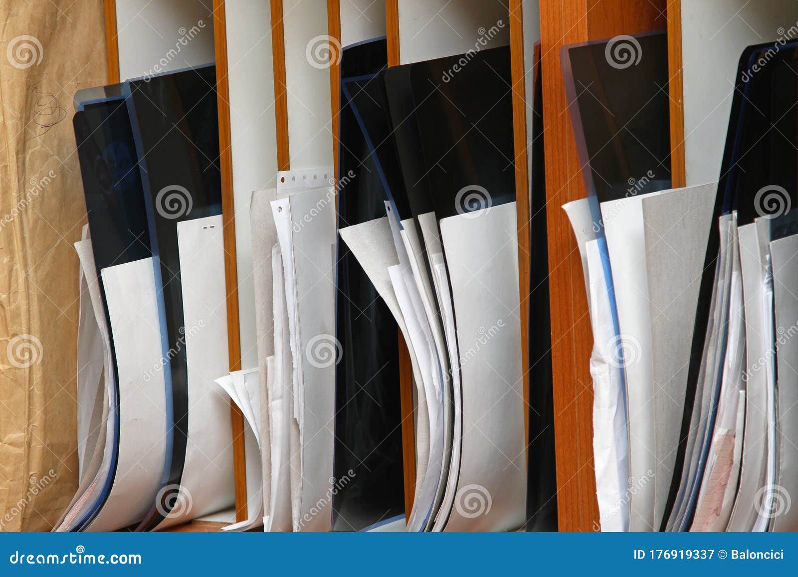 Medical Archive stock image. Image of office, document - 176919337