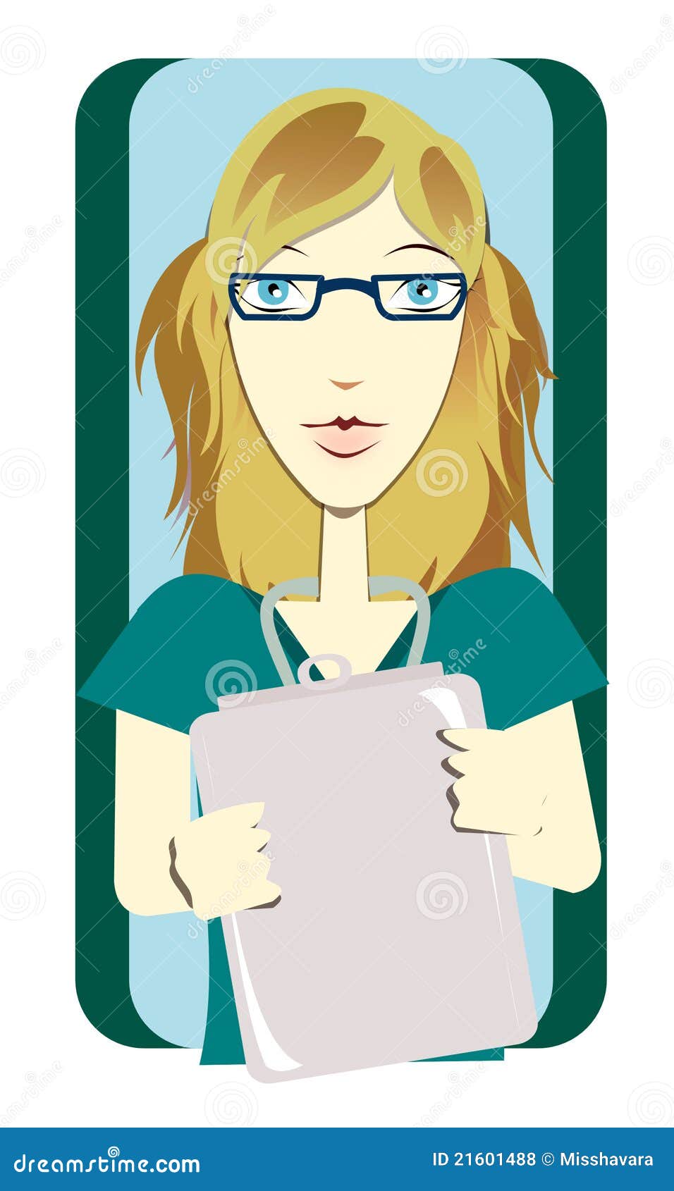 Medical assistant stock vector. Illustration of intern - 21601488