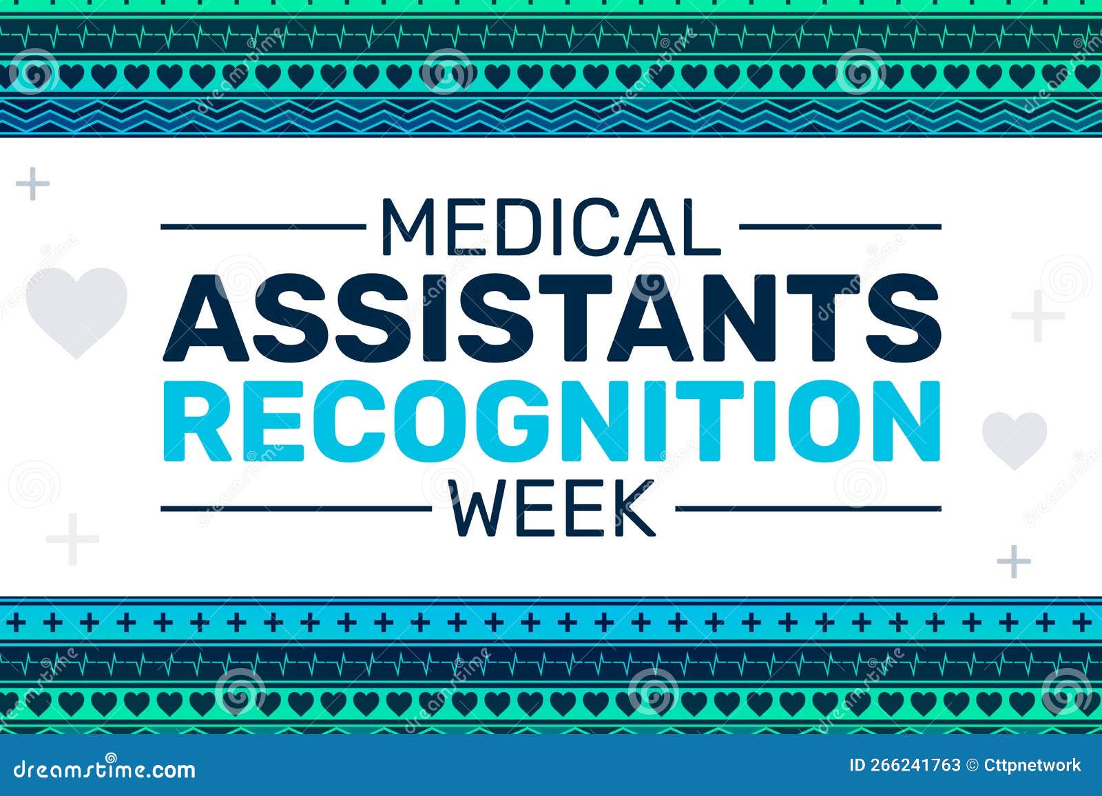 Medical Assistant Recognition Week Wallpaper with Shapes and Typography ...