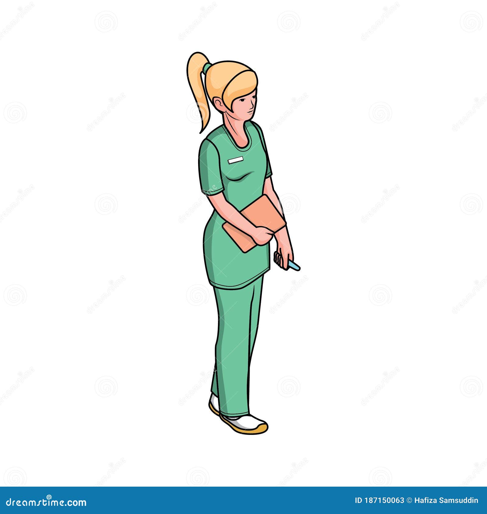 Medical Assistant. Vector Illustration Decorative Design Stock Vector ...