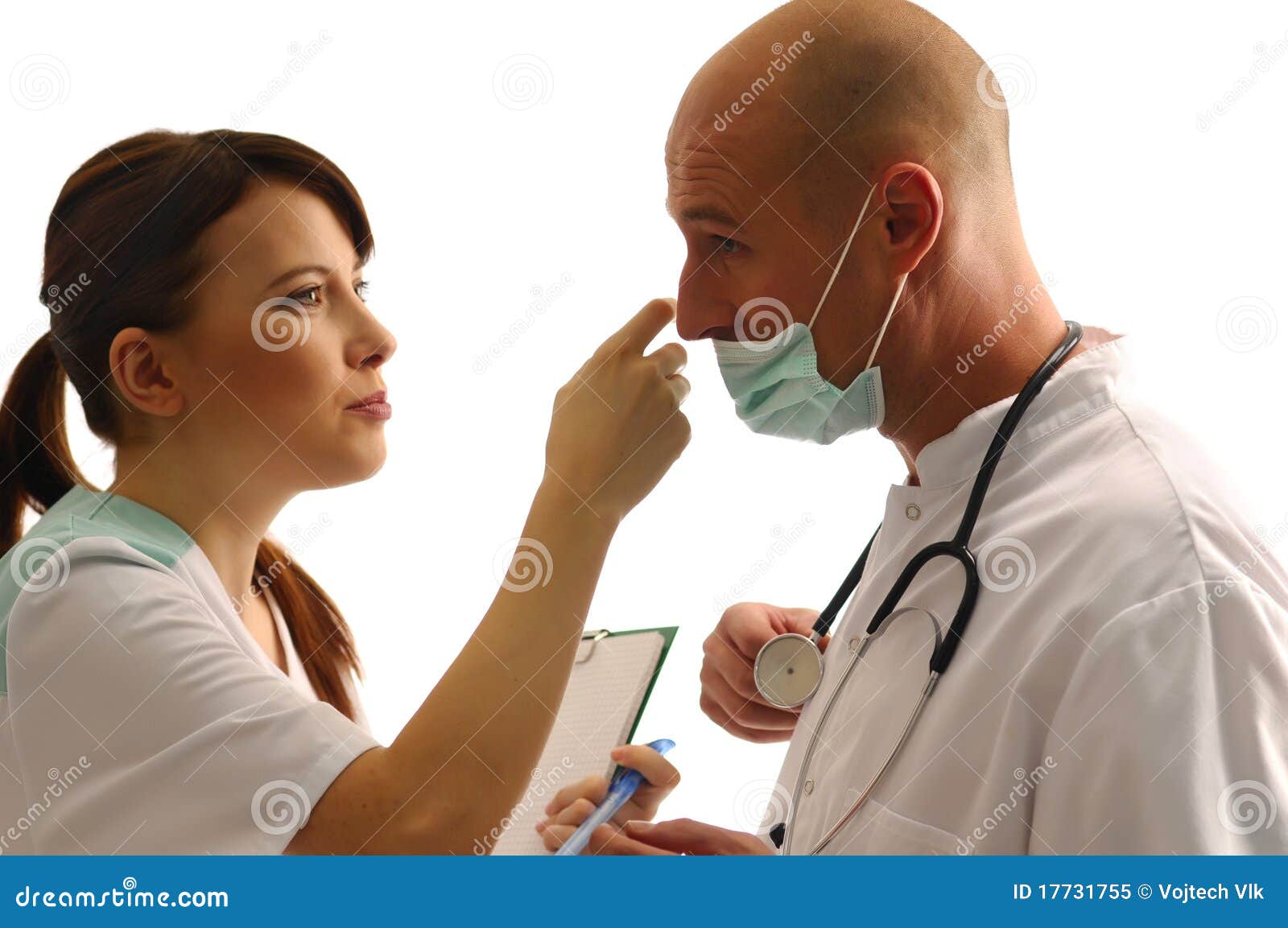 Medical assistants stock image. Image of hands, isolated - 17731755