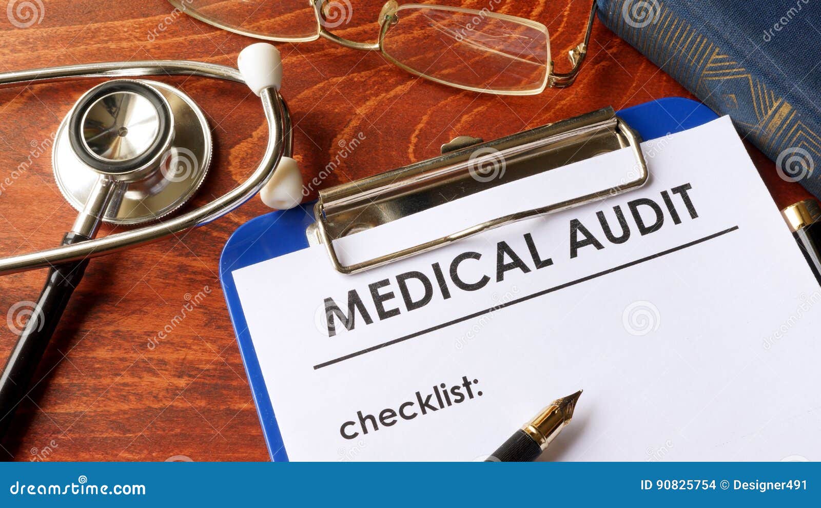 Medical Audit Form with Checklist. Stock Photo - Image of medicine ...