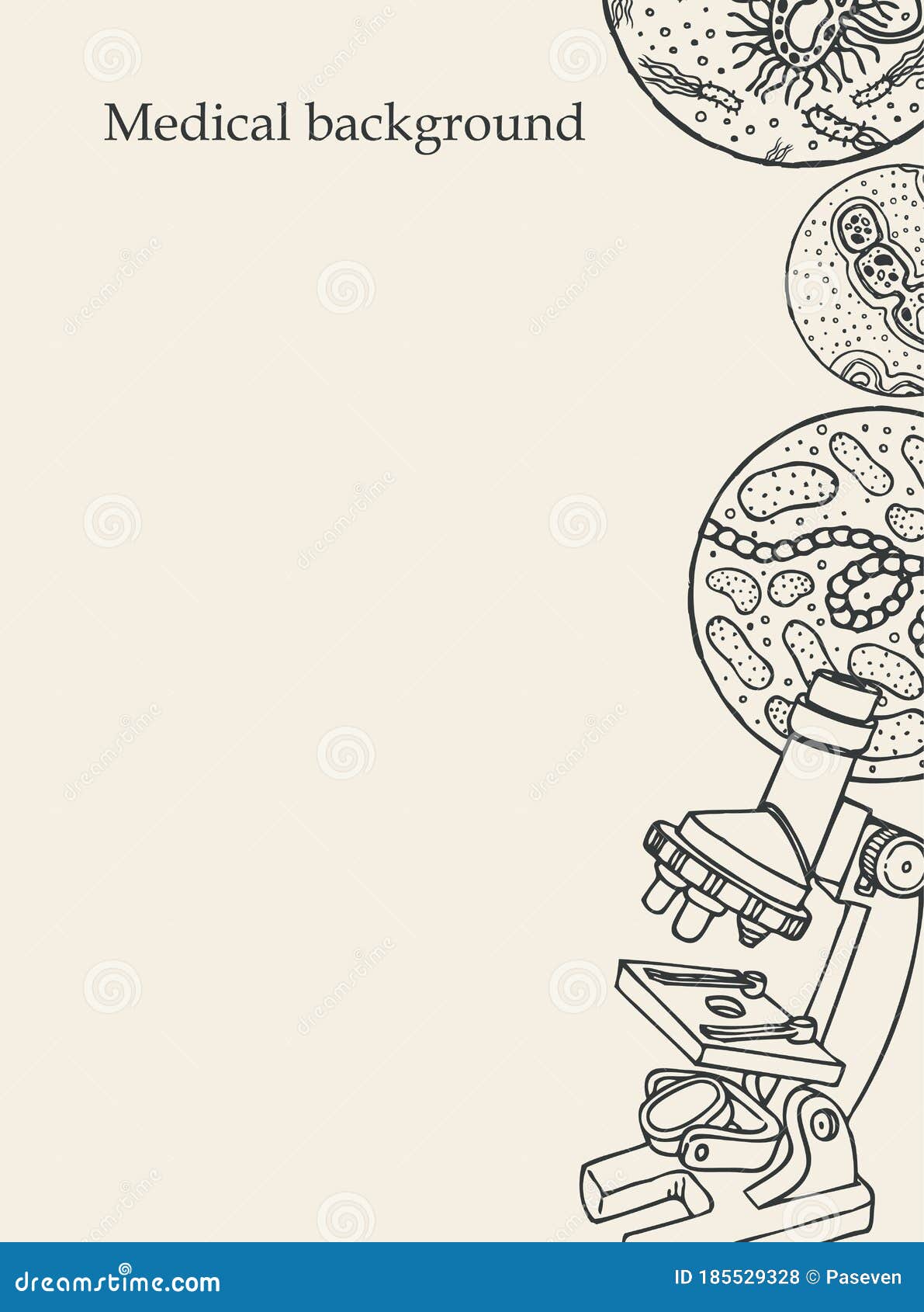 Medical Backdrop with Drawings and Place for Text Stock Vector ...