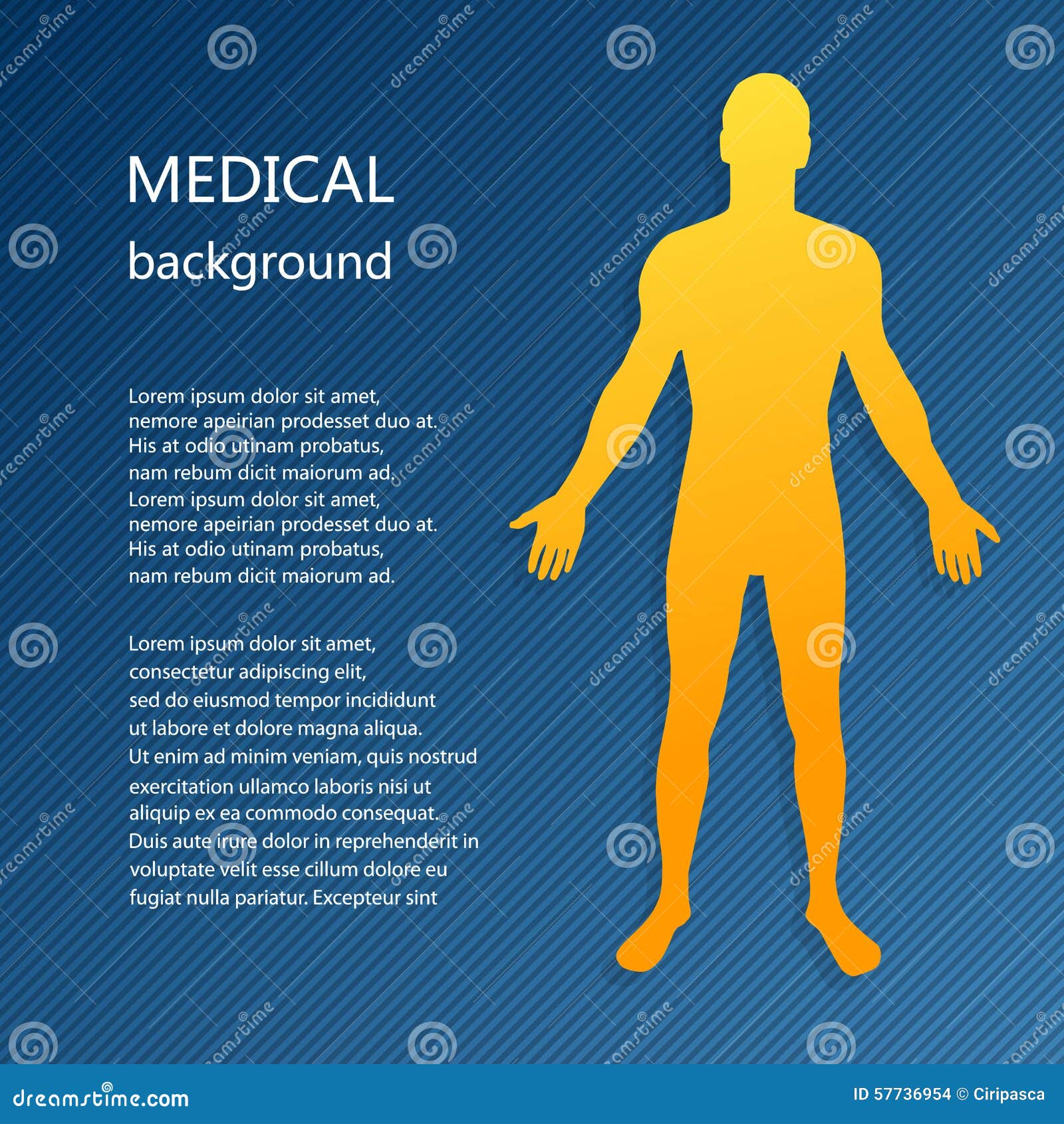 Medical Background. Abstract Model of Man Stock Vector - Illustration ...