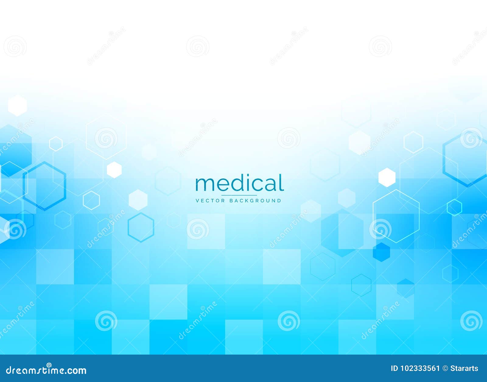 Medical Background in Bright Blue Color Stock Vector - Illustration of ...