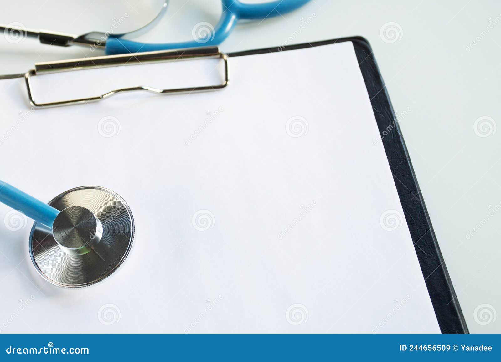 Medical Background Clipboard for Records, Mockup for Text Stock Image ...