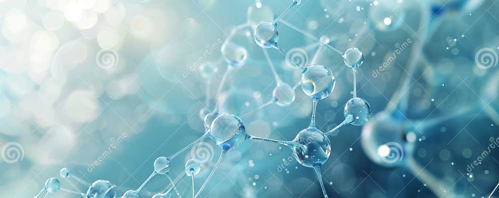 Medical Background with a Cool, Icy Blue Theme, Featuring Stylized ...