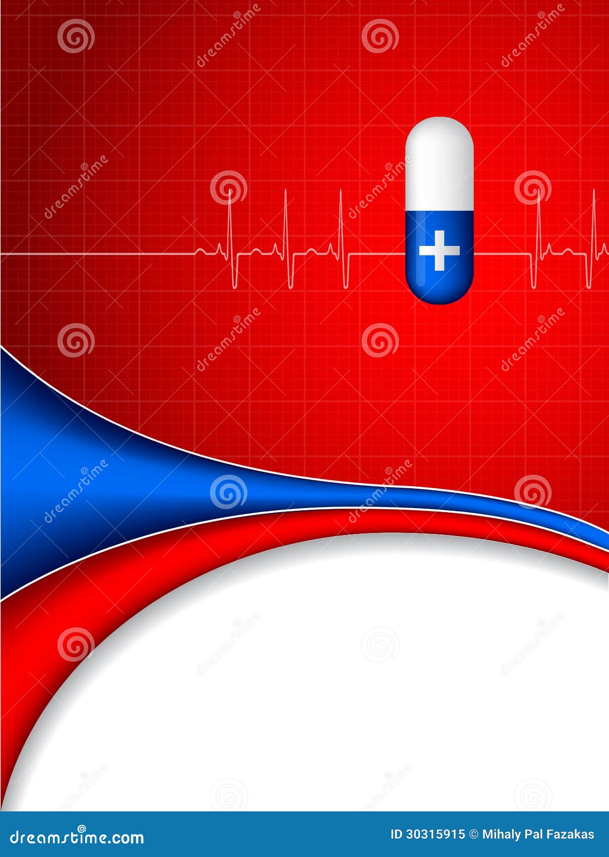 Red and Blue Medical Background Design Stock Vector - Illustration of ...