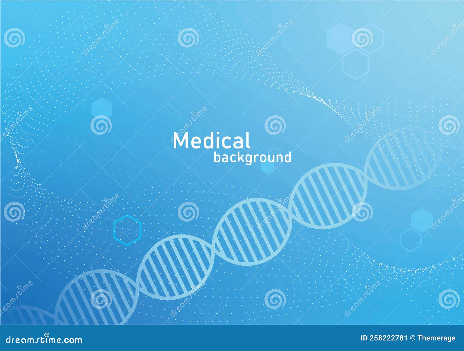 Medical Background with Dna Mesh and Illustration Stock Vector ...