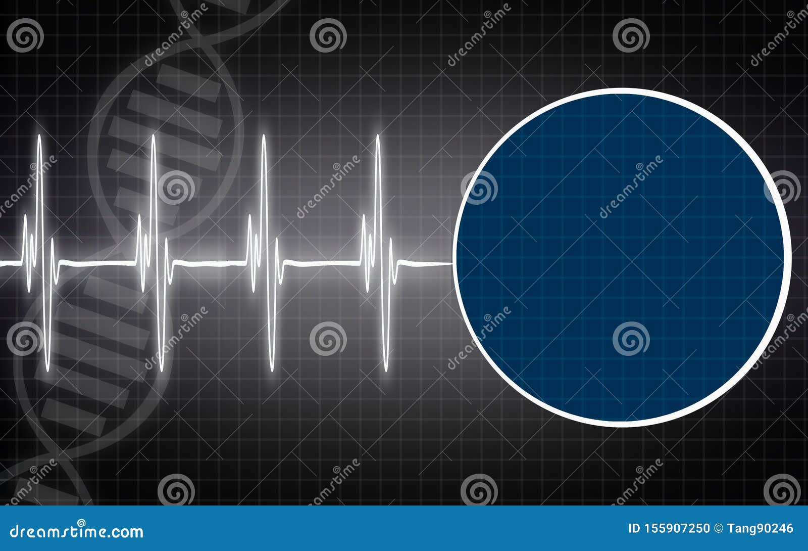 Medical Background with DNA Structure Stock Illustration - Illustration ...