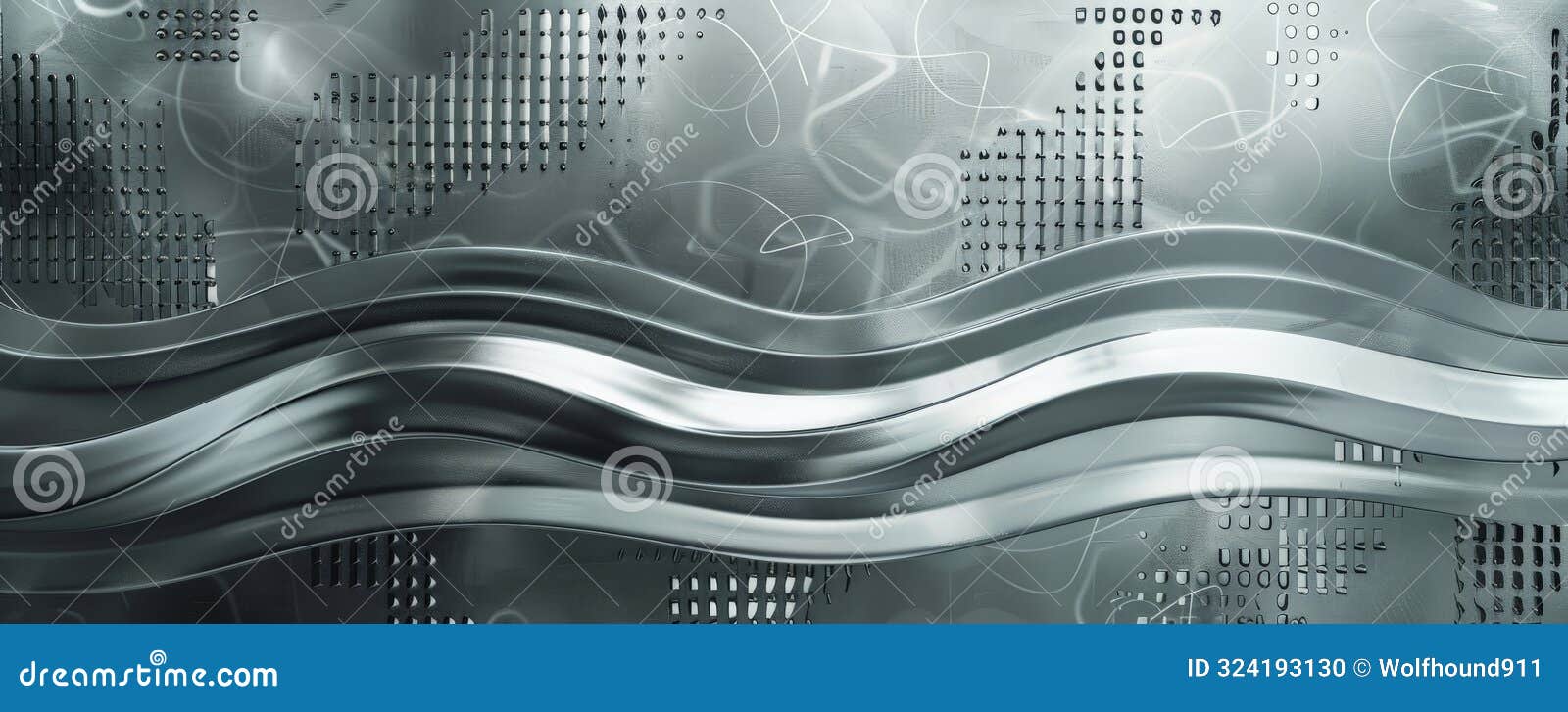 Medical Background Featuring a Brushed Metal Texture with Engraved ...