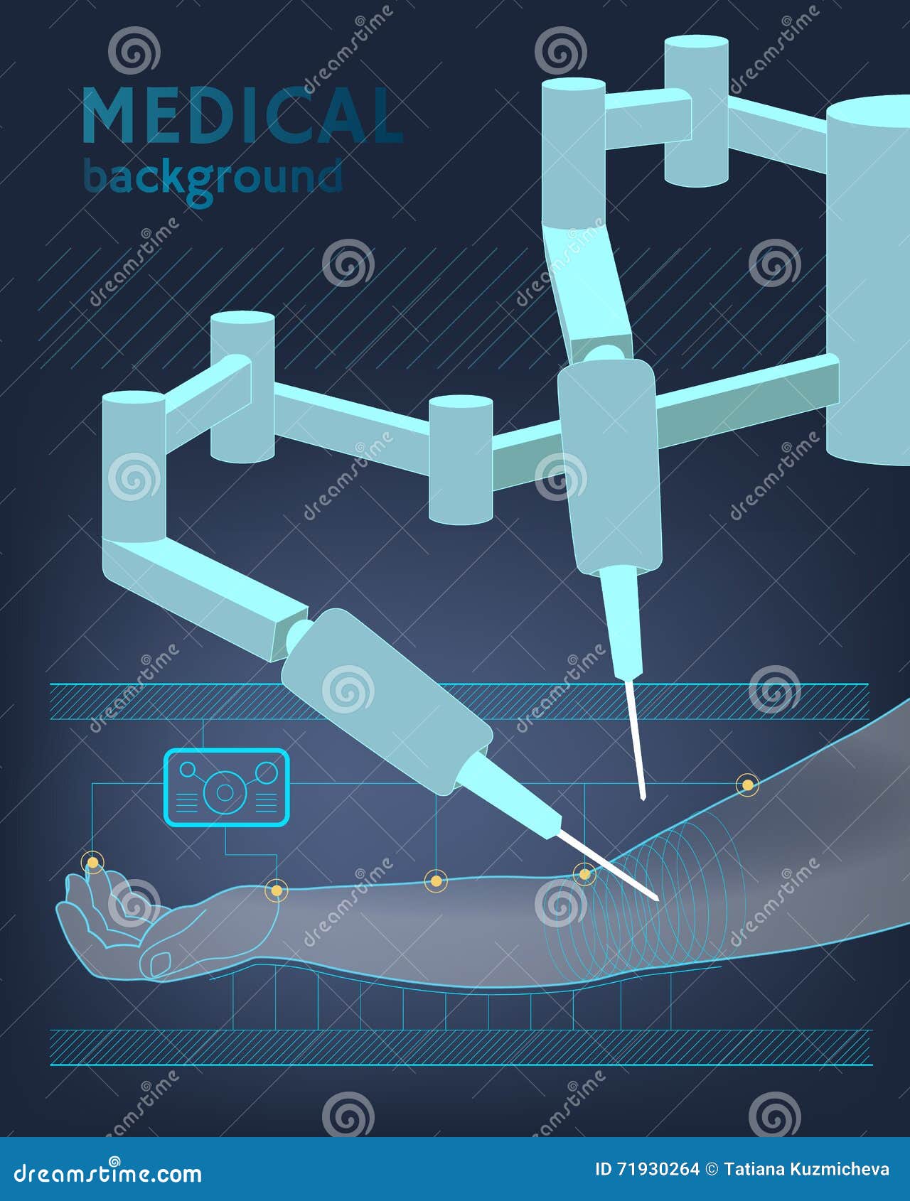 Medical Background. the Future of Surgery. Vector Stock Vector ...