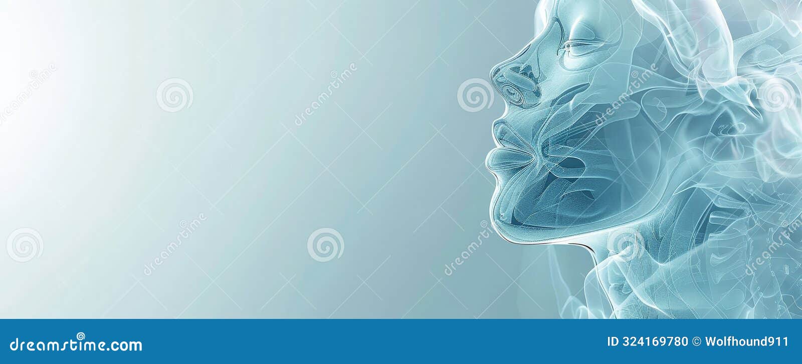 Medical Background with a Light Blue Gradient, Showcasing Detailed ...
