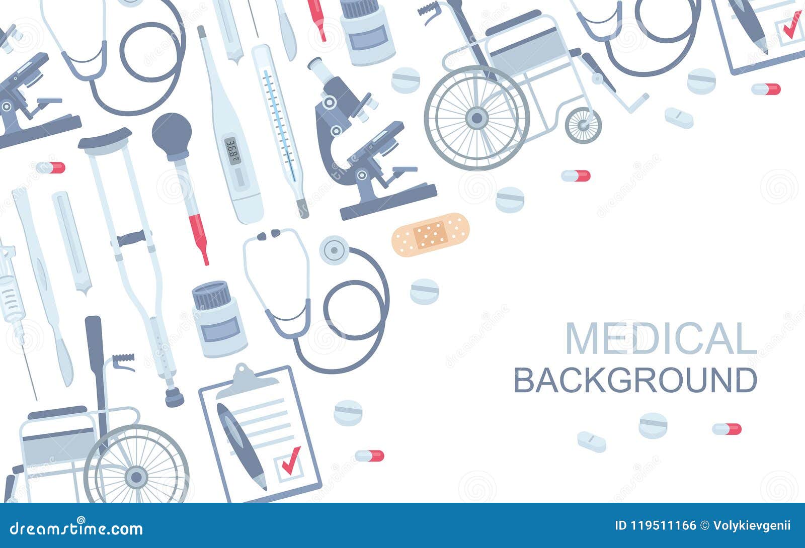 Medical Background. Vector Illustration Stock Vector - Illustration of ...