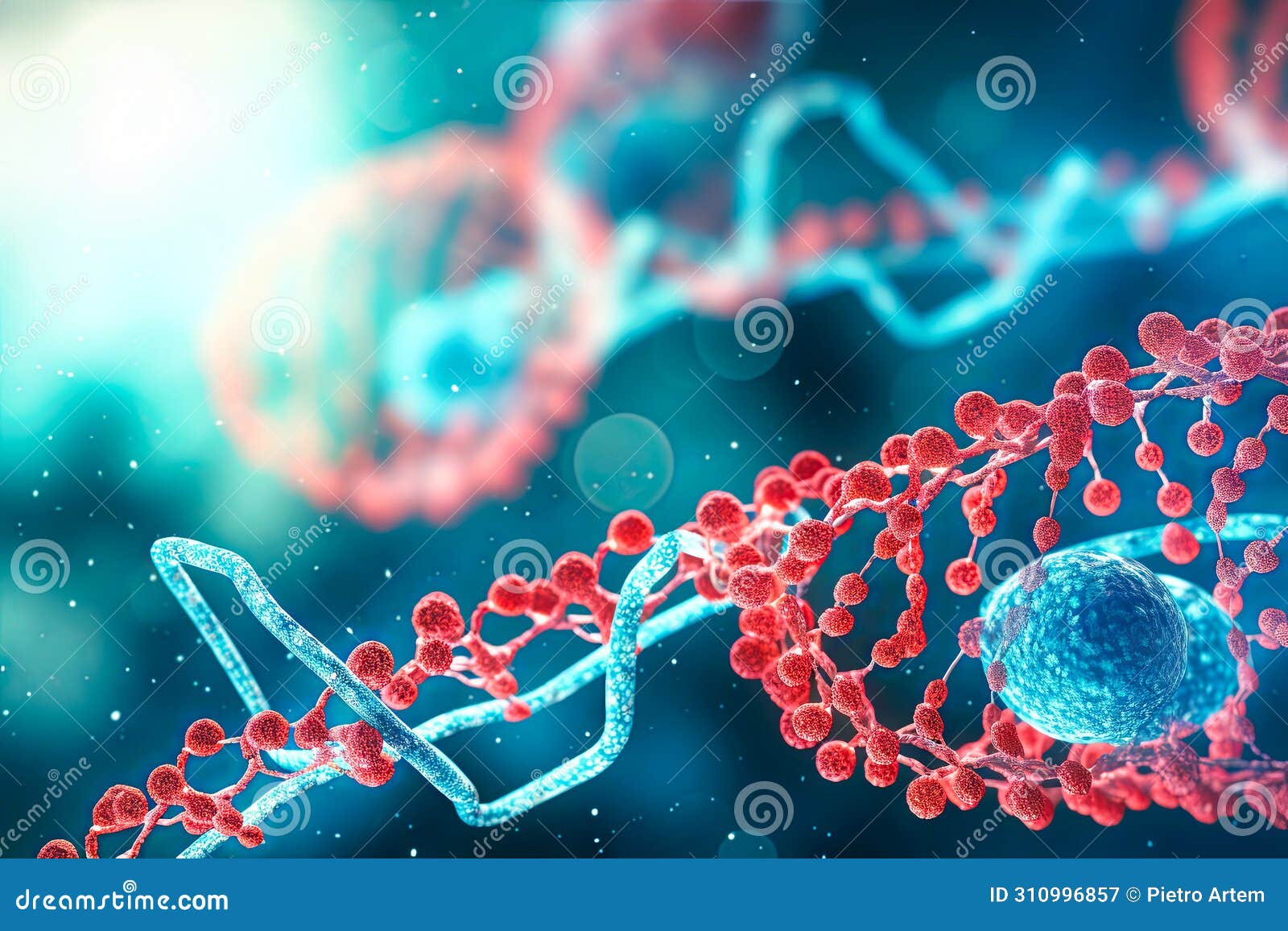Medical Background with Virus Cells and Dna Stock Image - Image of ...